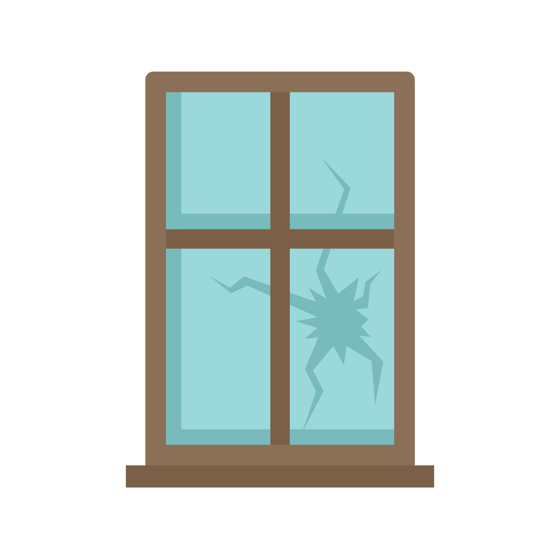 icono de ventana rota vector aislado plano 14916297 Vector en Vecteezy
