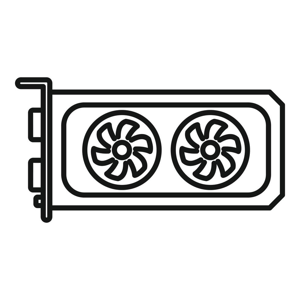 Cpu video card icon outline vector. Gpu fan 14916444 Vector Art at Vecteezy Cpu video card icon outline vector. Gpu fan 14916444 Vector Art at Vecteezy