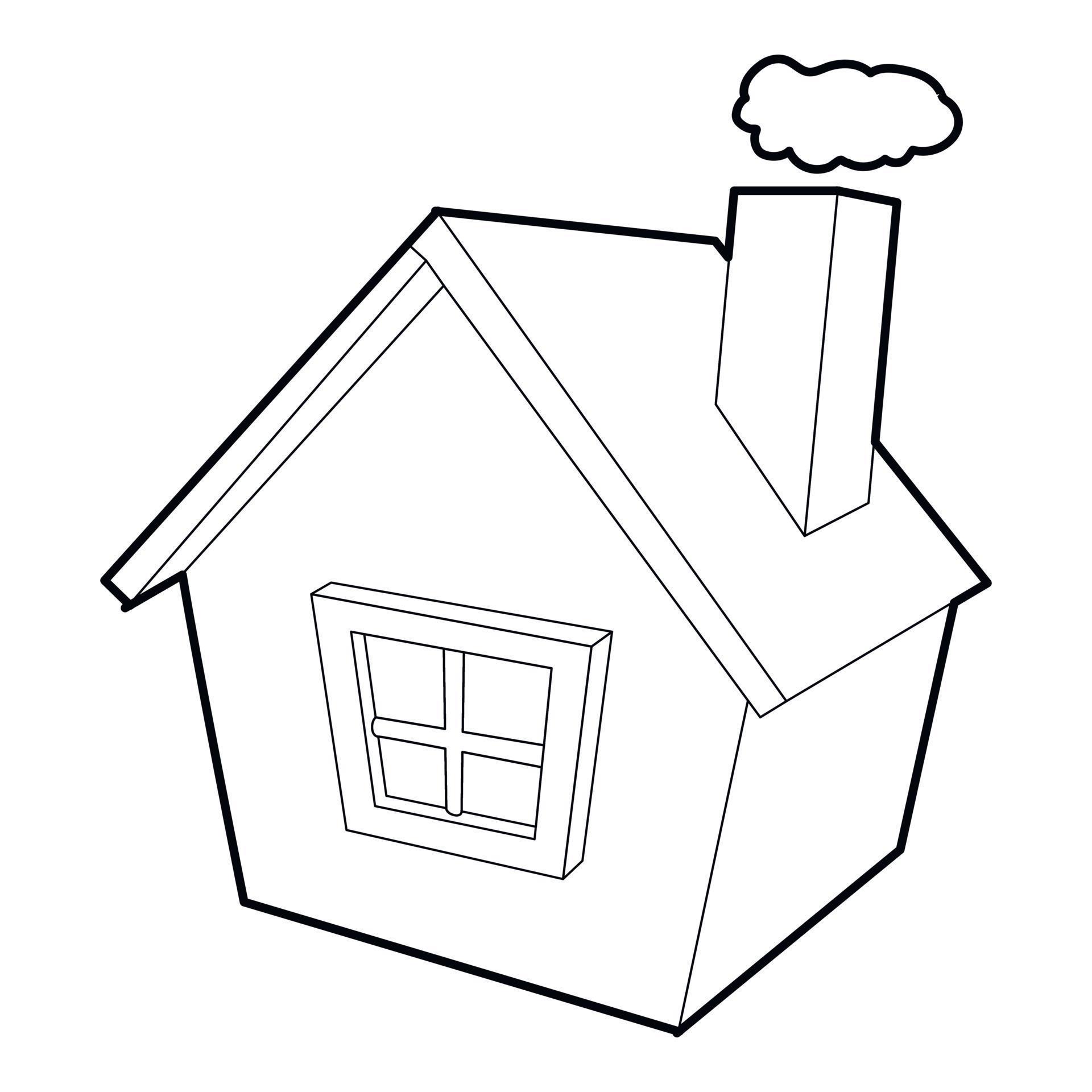 House Icon Outline Style 14916484 Vector Art At Vecteezy