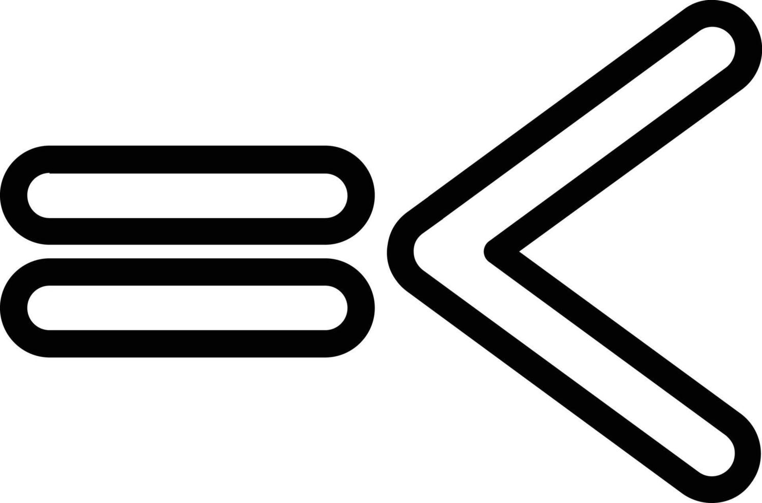 Less Than Equal Vector Icon Design 14917735 Vector Art at Vecteezy