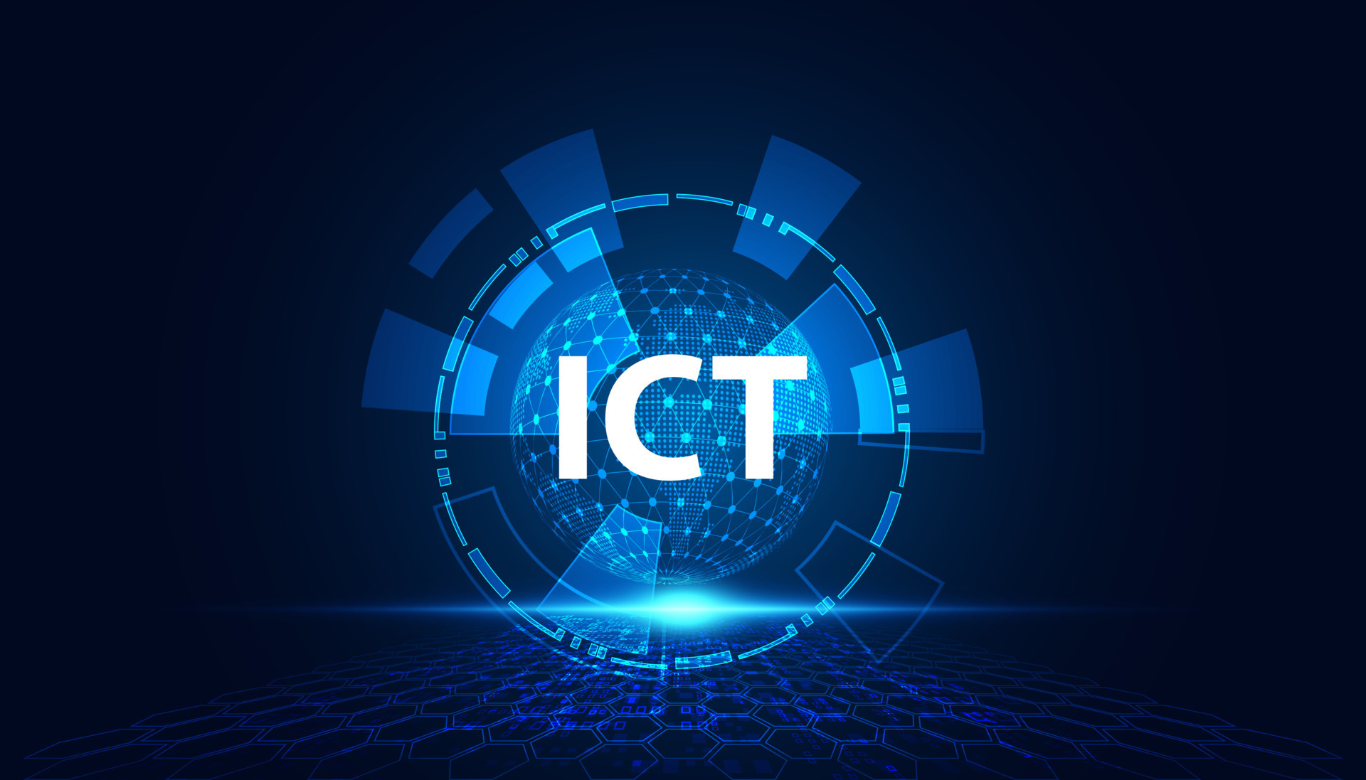 Abstract Futuristic Modern Concept ICT Information and Communication ... Abstract Futuristic Modern Concept ICT Information and Communication ...