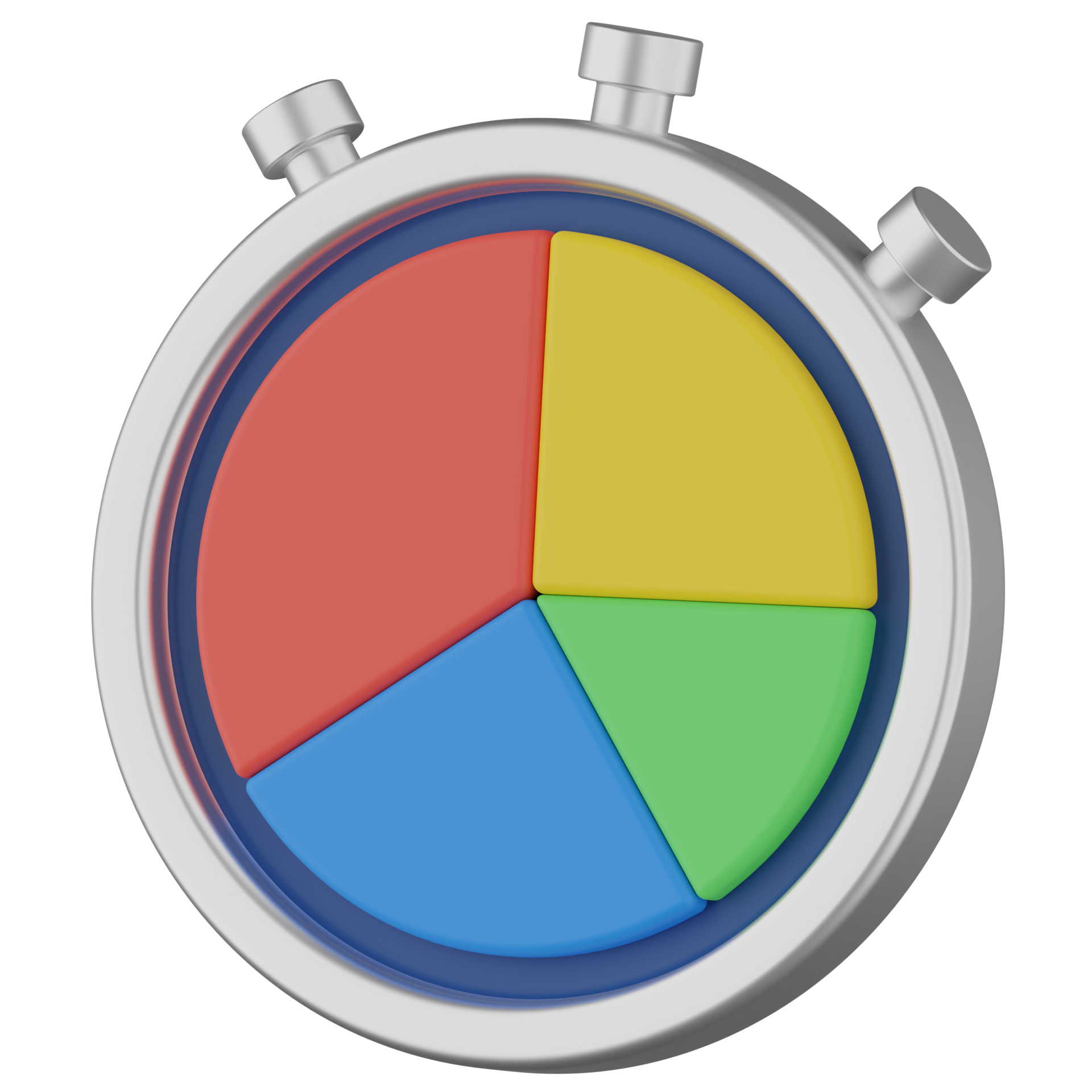 Pie Chart Timer 3D Render Icon 14919455 PNG