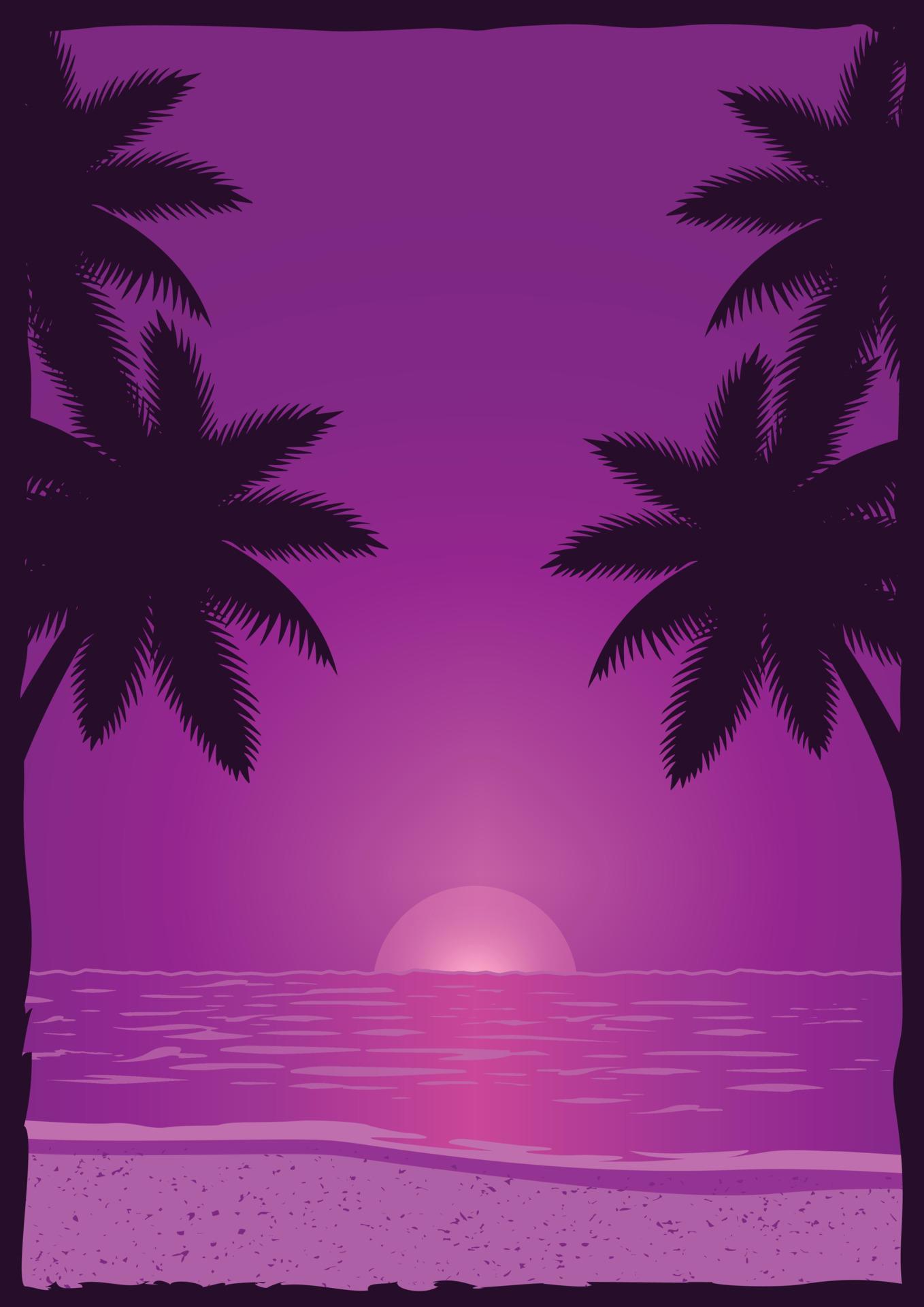 Vintage surfing poster with a beach 14919716 Vector Art at Vecteezy