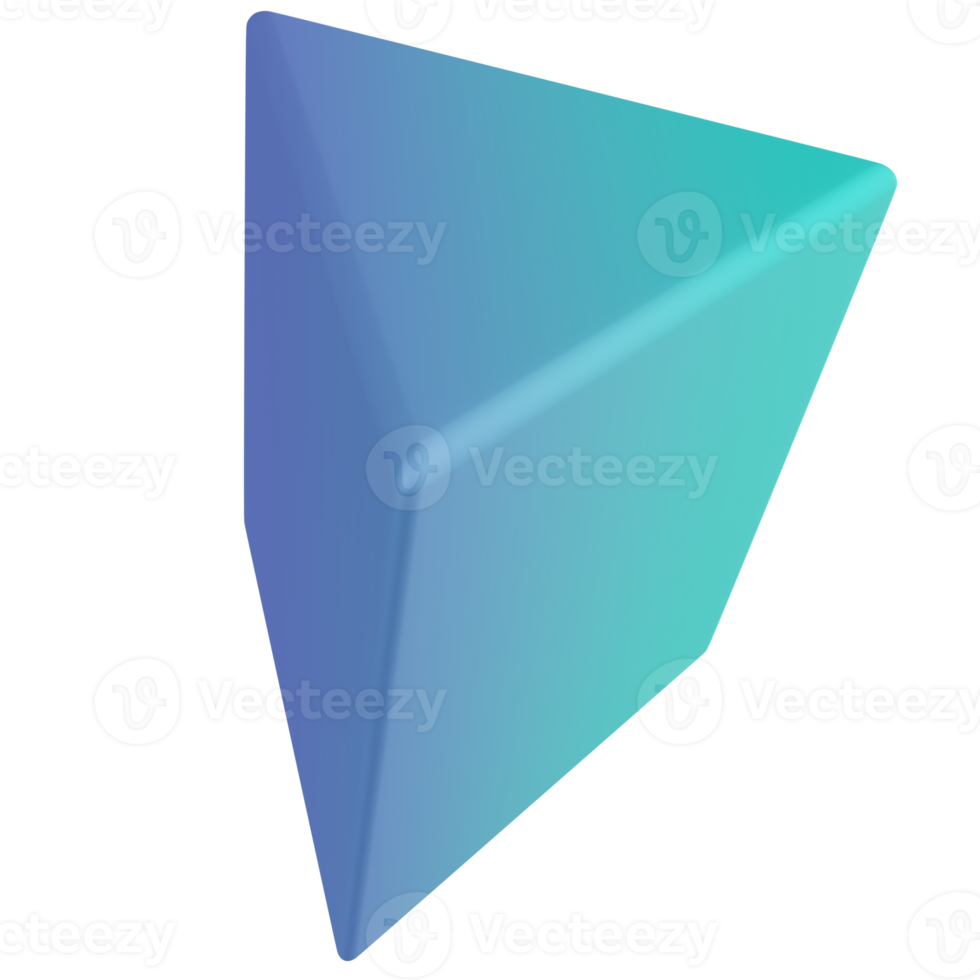 Triangular Prism 3d Render Icon 14919739 Png
