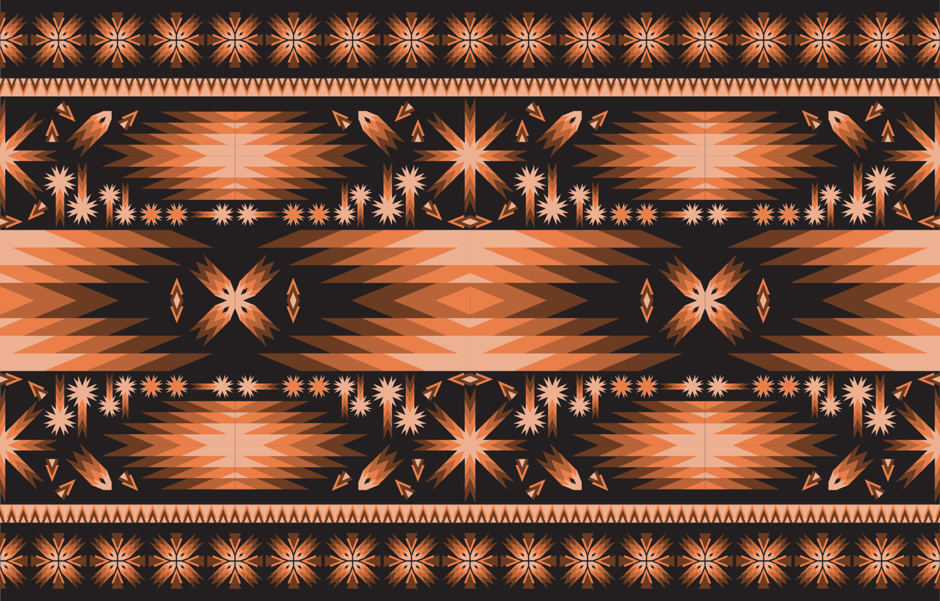 Ethnic tribal vector background with decorative folk elements. Aztec ...