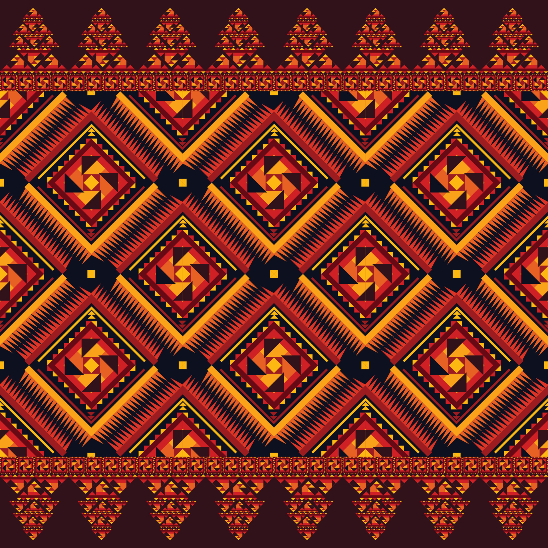 Abstract geometric ethnic native aztec pattern seamless oriental ...
