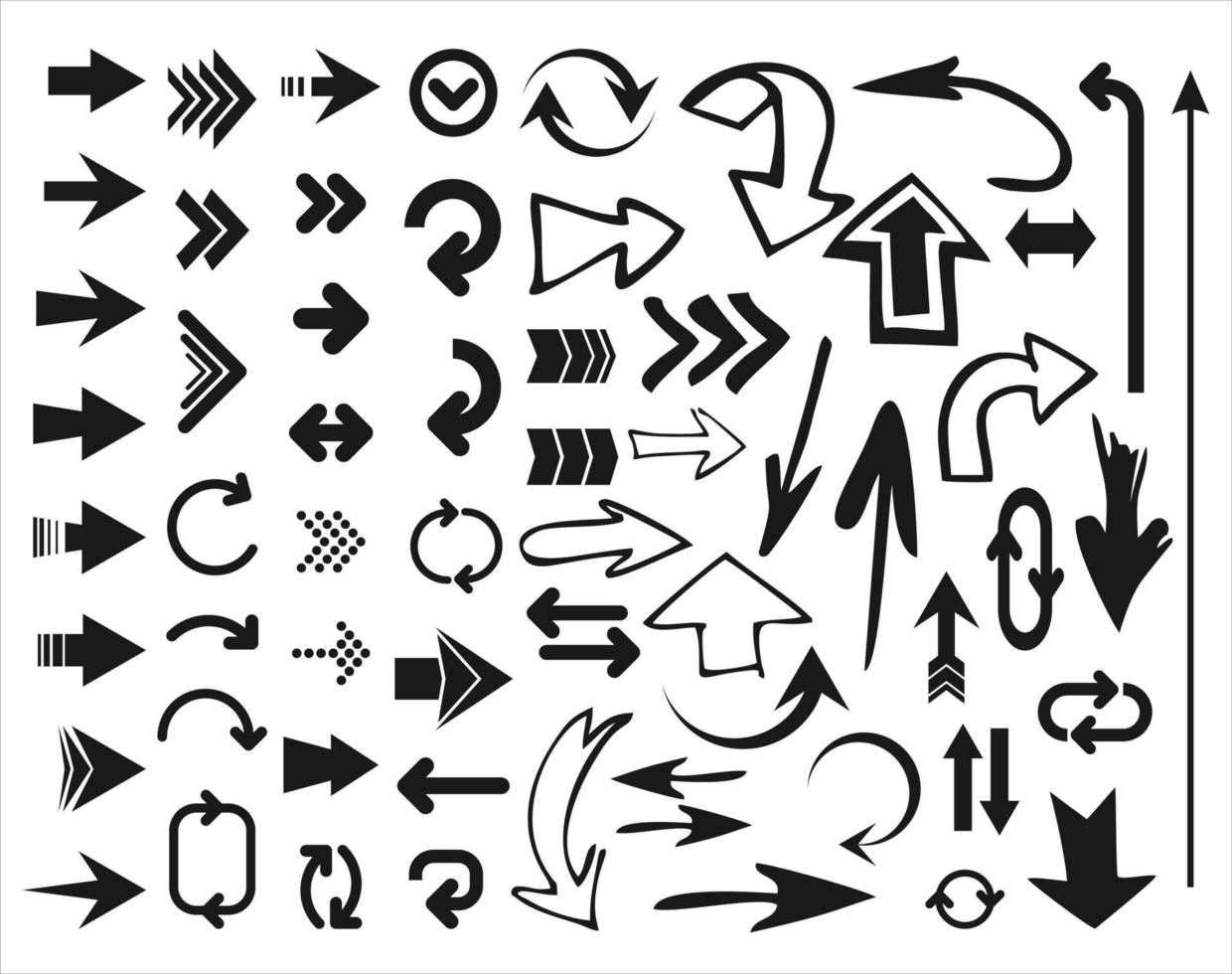 Vector set of arrow shapes isolated on white background 14925088 Vector ... Vector set of arrow shapes isolated on white background 14925088 Vector ...