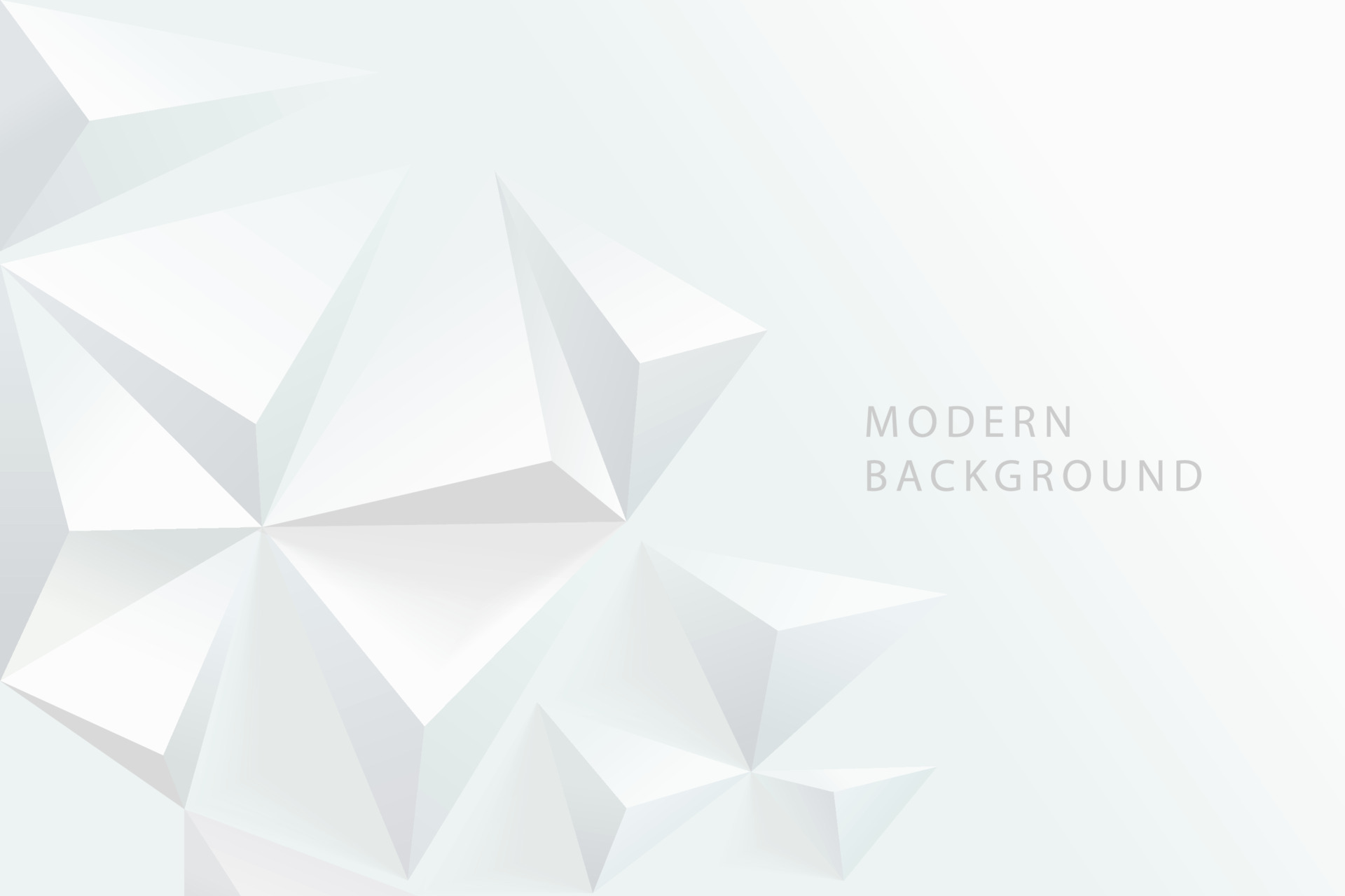 Modern vector polygon abstract background. White polygonal geometric ...