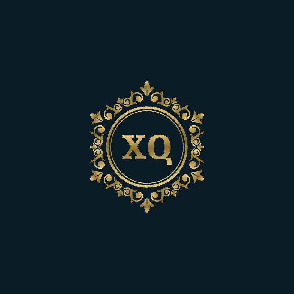 Letter XQ logo with Luxury Gold template. Elegance logo vector template. 14928945 Vector Art at ...