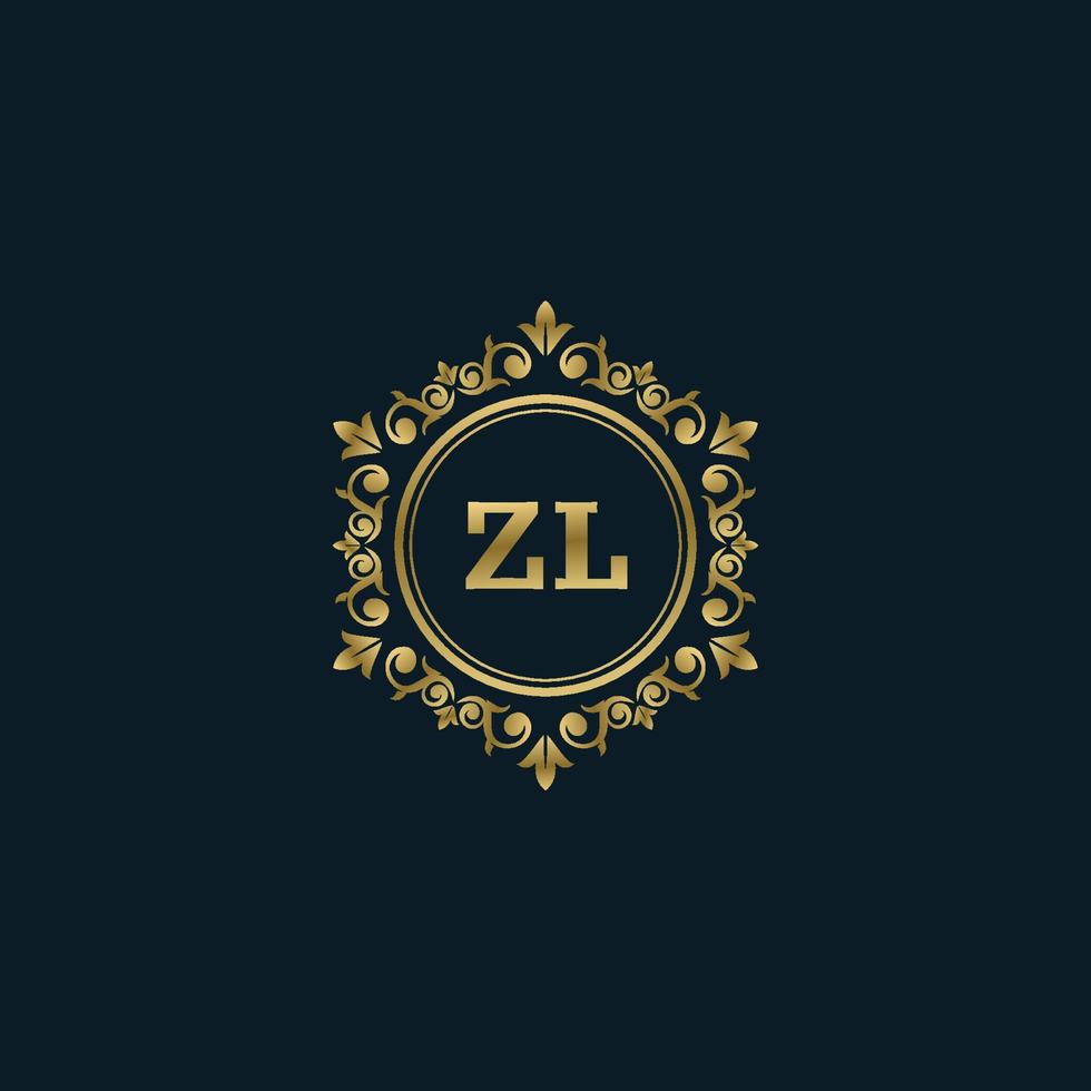 Letter ZL logo with Luxury Gold template. Elegance logo vector template. 14928968 Vector Art at ...