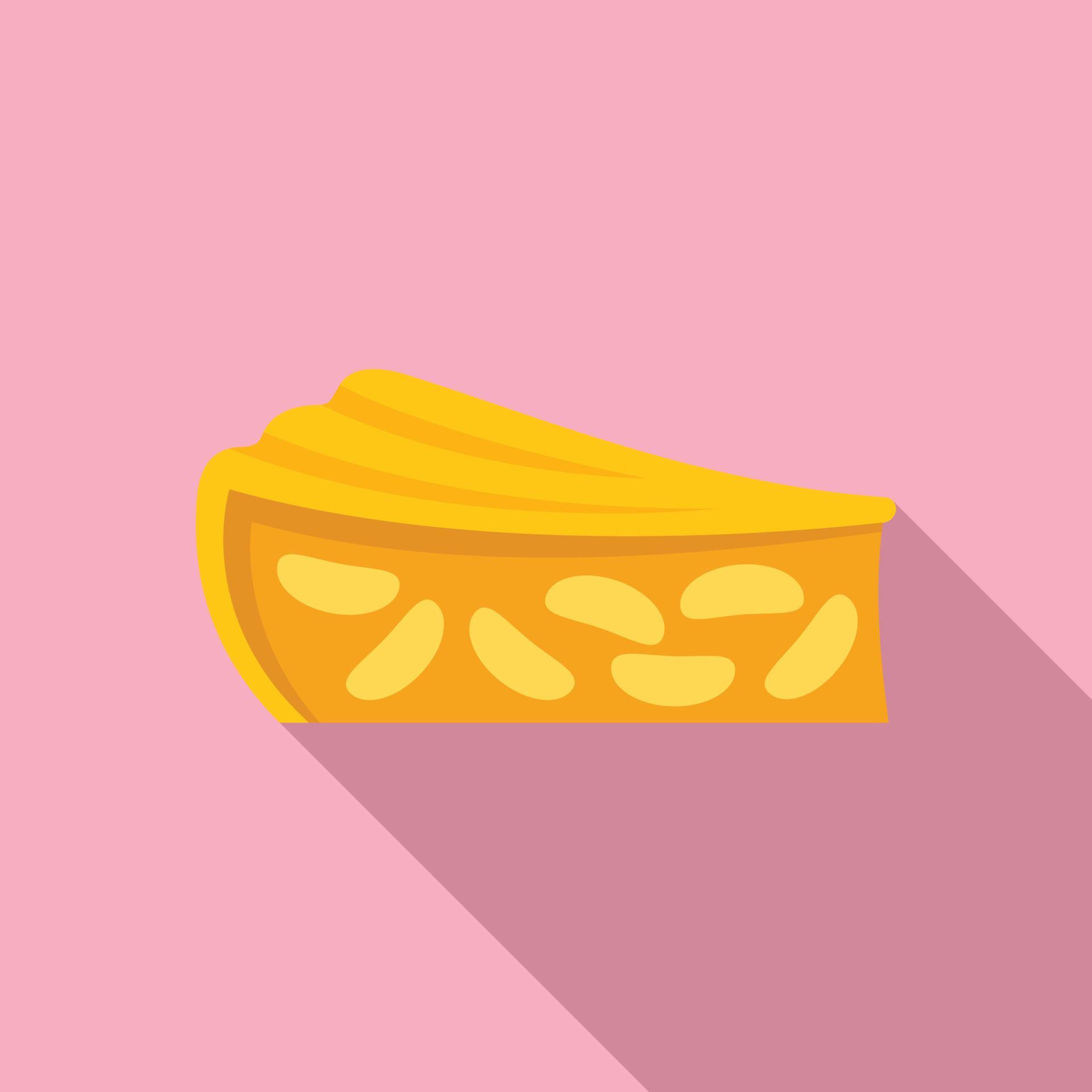 Sweet Apple Pie Icon Flat Vector Dessert Cake 14933170 Vector Art At Vecteezy