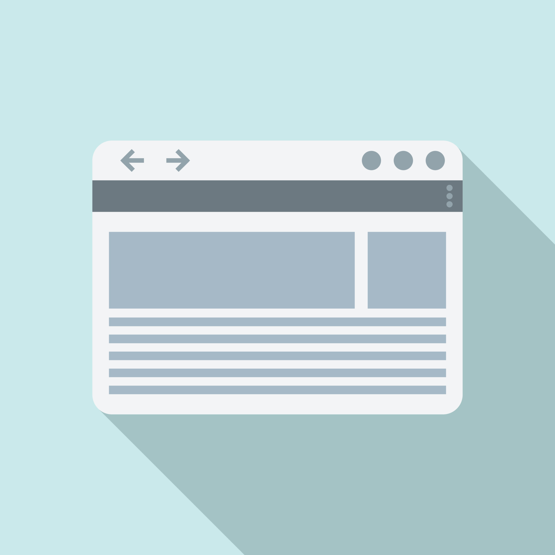 Computer browser icon flat vector. Window interface 14933296 Vector Art ...