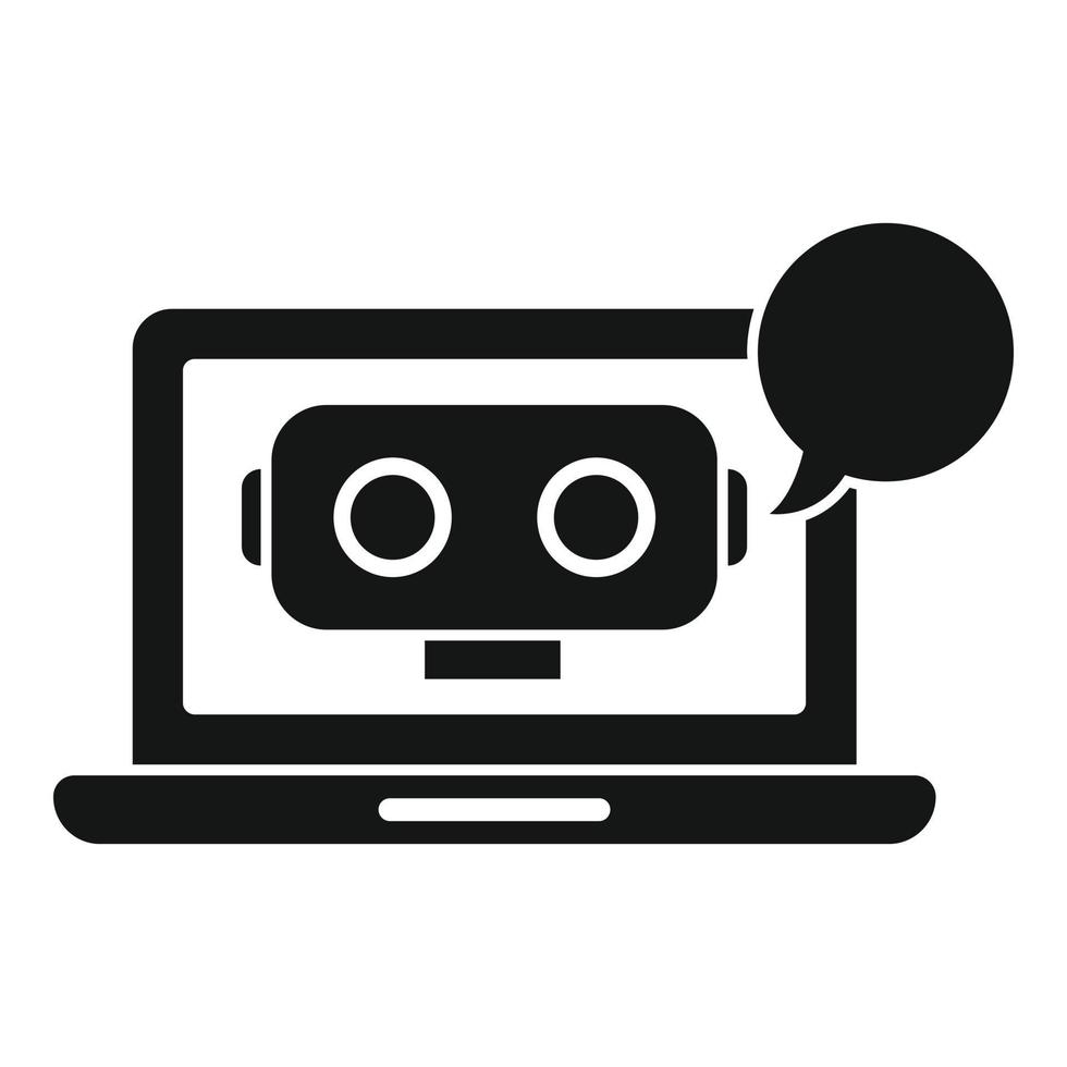 Laptop bot icon simple vector. Office service 14933990 Vector Art at ... Laptop bot icon simple vector. Office service 14933990 Vector Art at ...