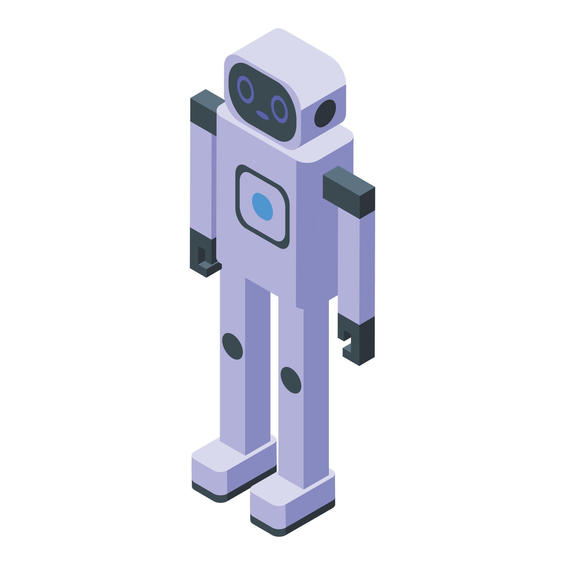 Ai robot icon isometric vector. Tech smart 14934038 Vector Art at Vecteezy