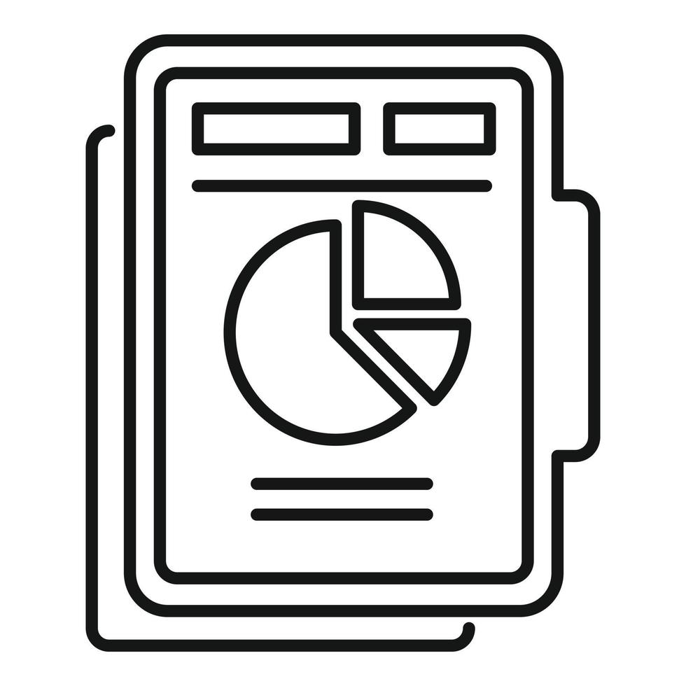 Report folder icon outline vector. Analysis document 14934507 Vector ... Report folder icon outline vector. Analysis document 14934507 Vector ...