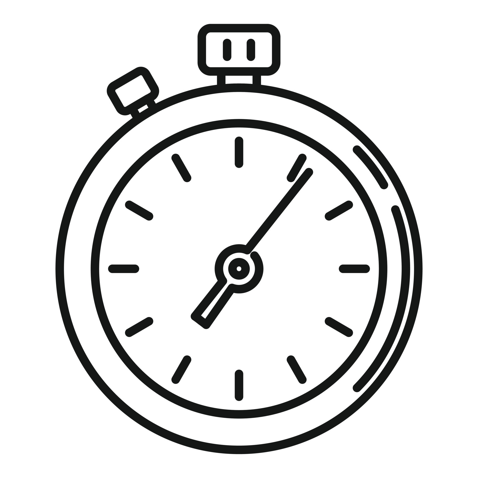 Minute Stopwatch Icon Outline Vector Watch Timer 14935532 Vector Art