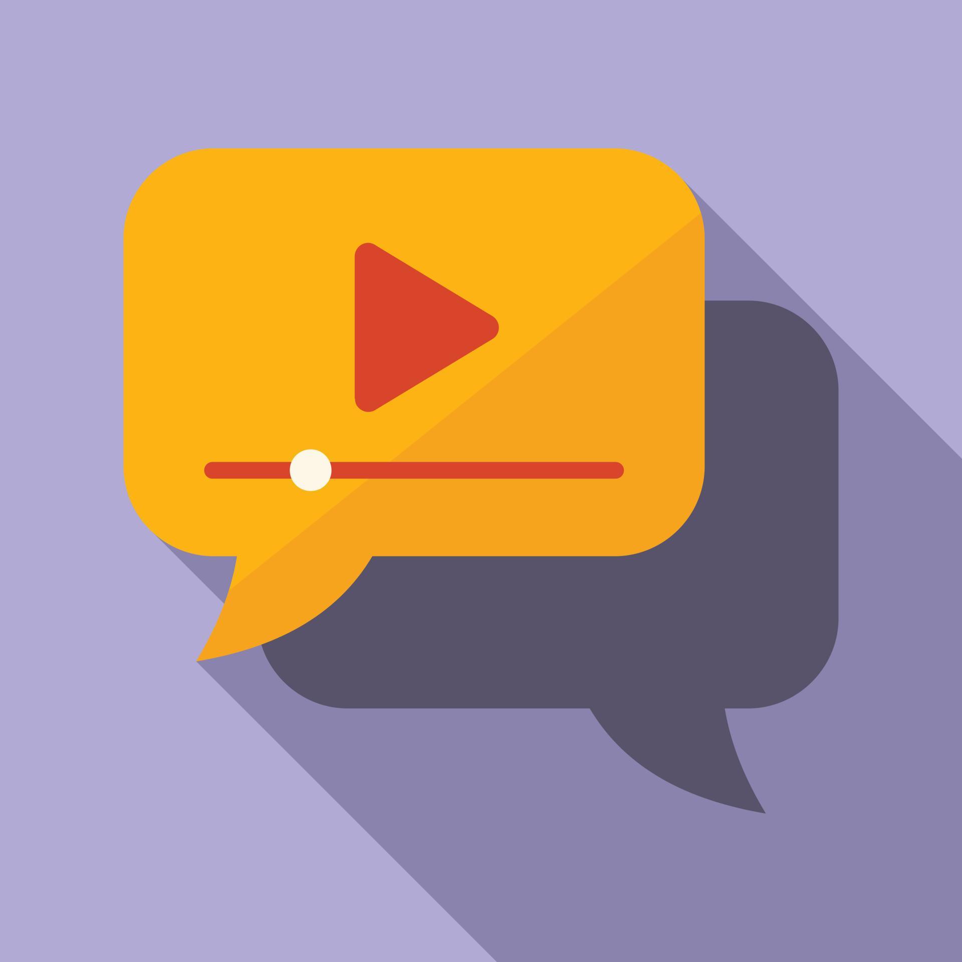 Social media chat icon flat vector. Online internet 14935976 Vector Art at Vecteezy