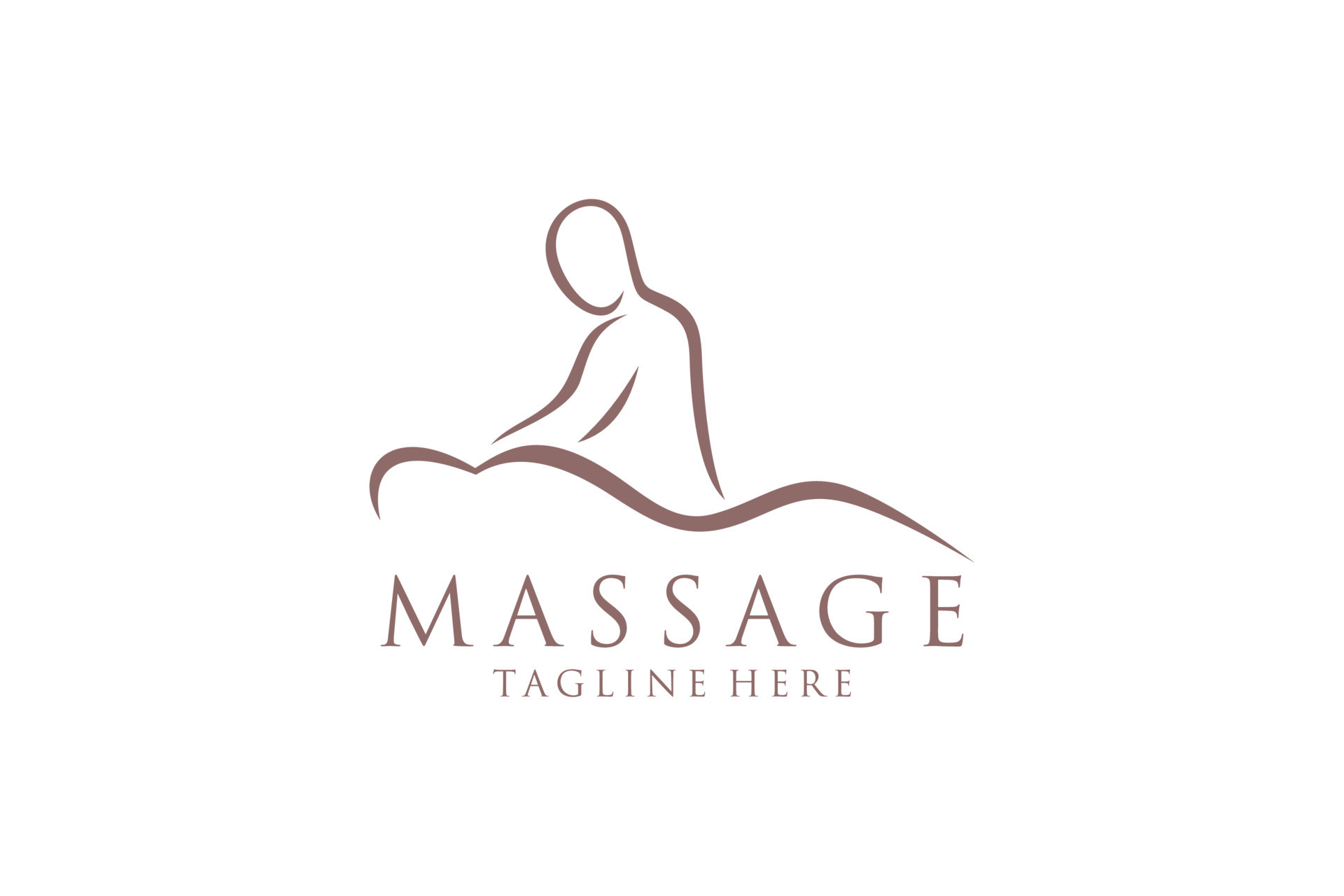Body Massage Logo Body Spa Centre Icon Massage Parlour Spa Relax Rejenuvate Essential Oil