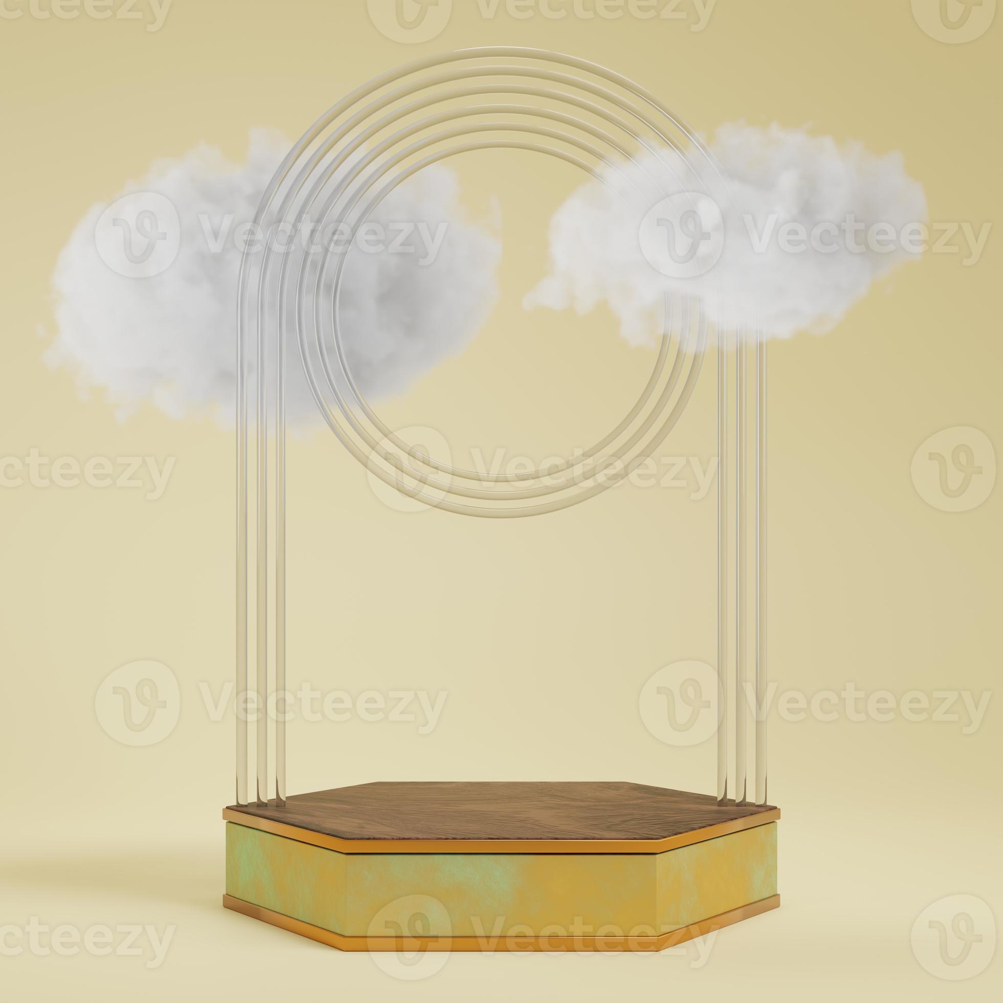 3d rendering display product abstract minimal scene with geometric ...