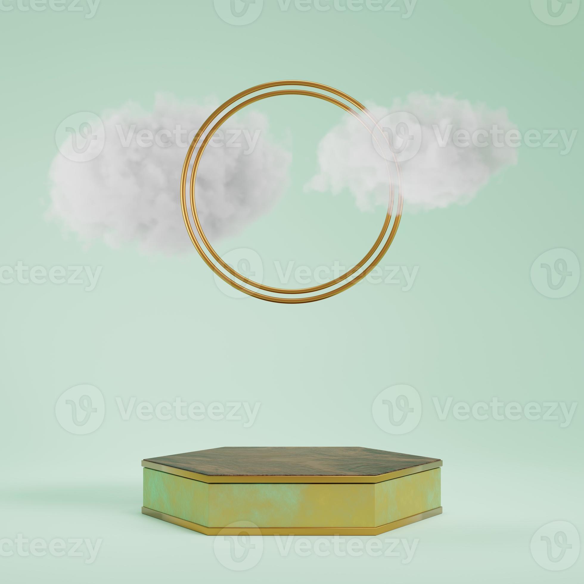 3d rendering display product abstract minimal scene with geometric ...