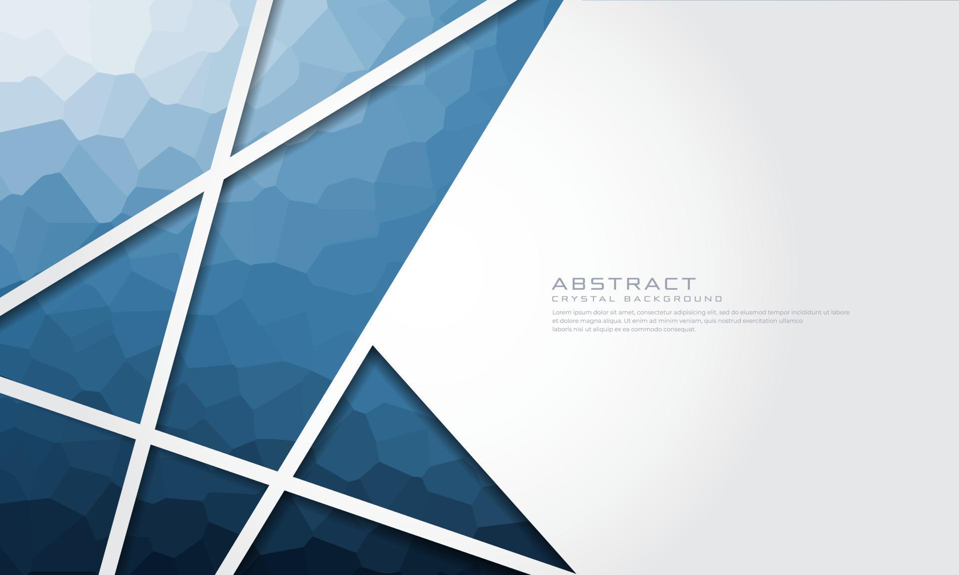 Blue crystal gradient background with abstract geometric lines. Eps 10 ...