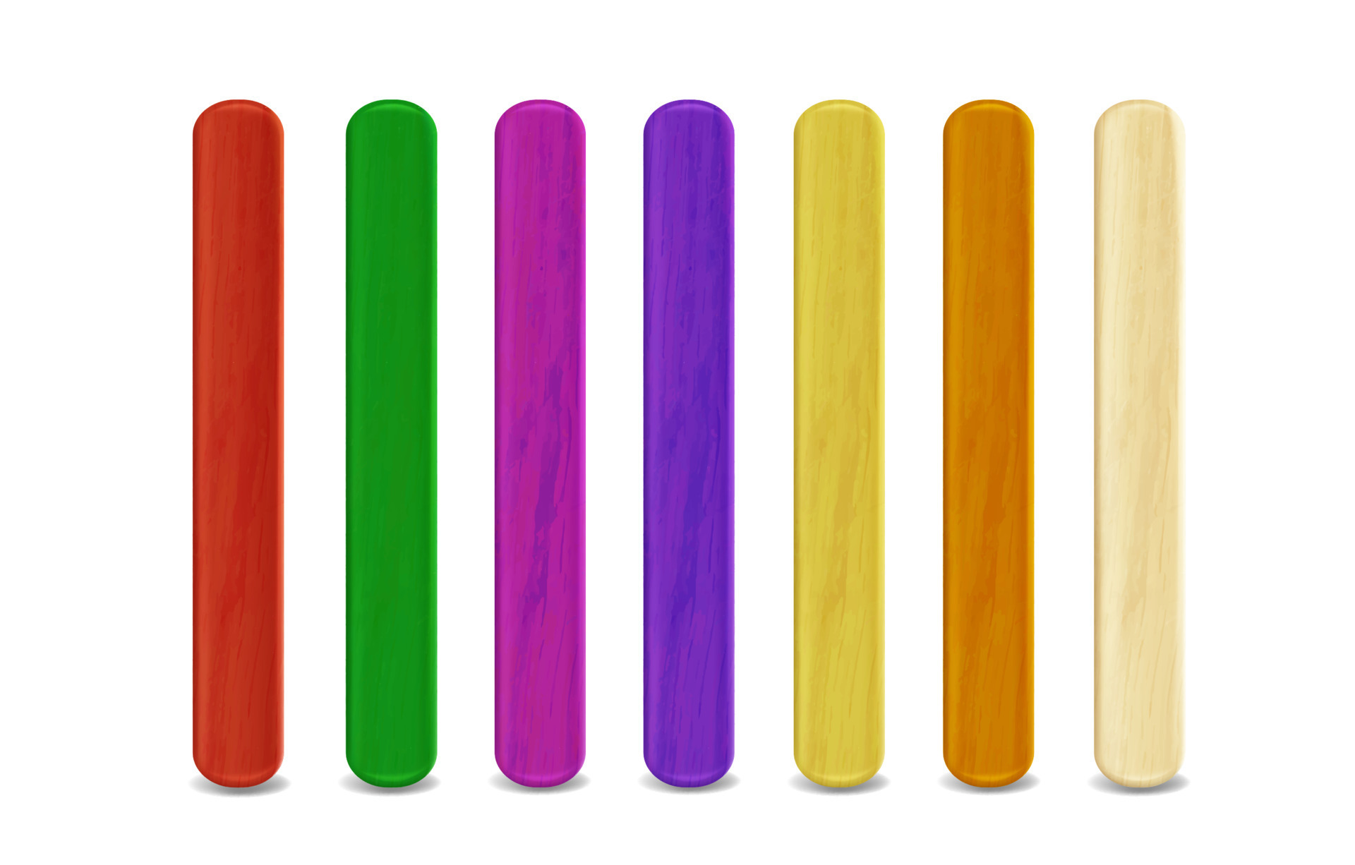 Colored Wooden Sticks For Popsicle Popsticks 14947397 Vector Art At Vecteezy