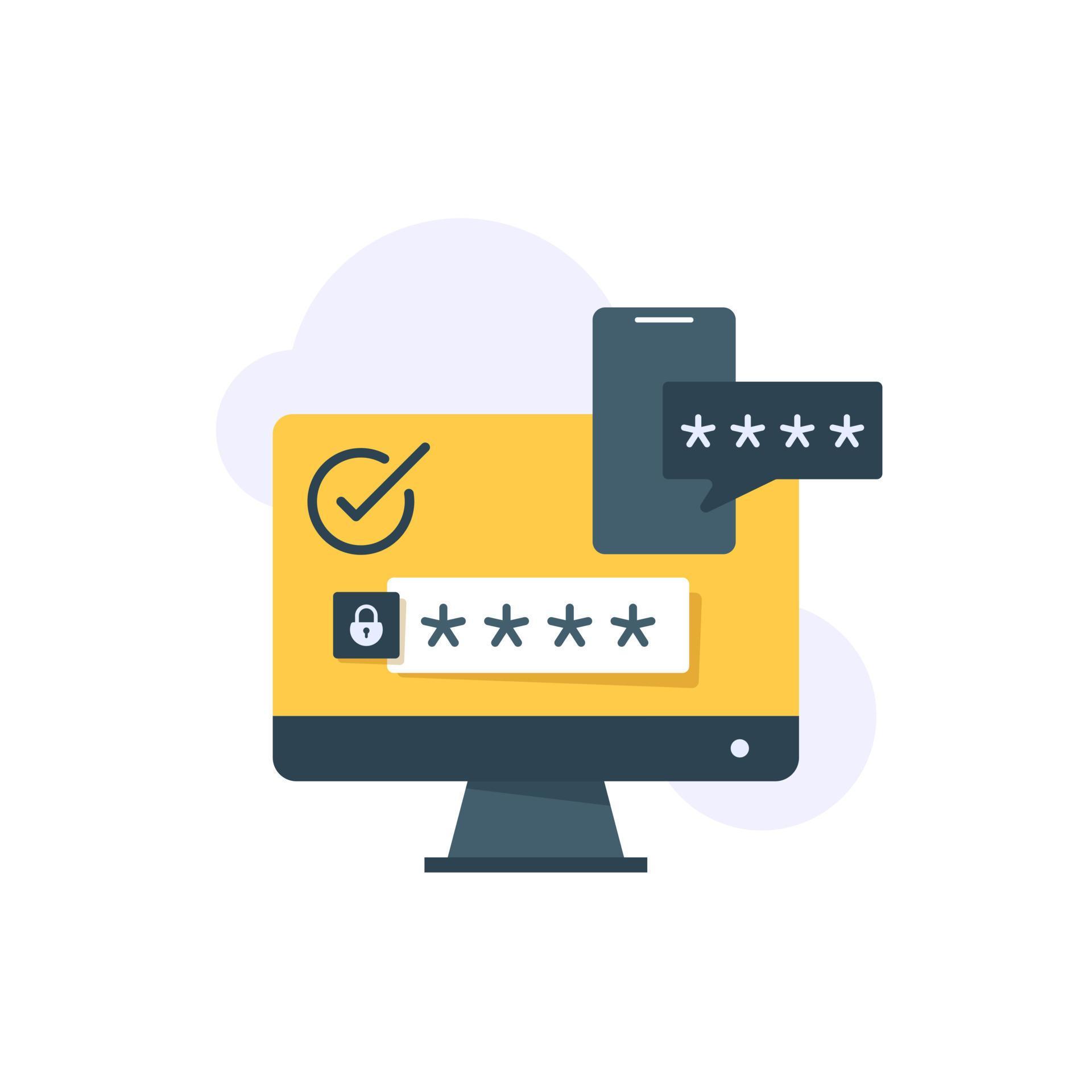 2fa Authentication Password Secure Notice Login Verification Or Sms With Push Code Message