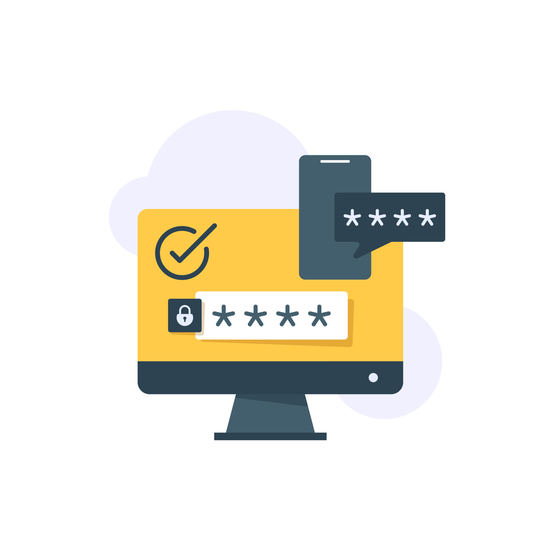 2fa Authentication Password Secure Notice Login Verification Or Sms With Push Code Message