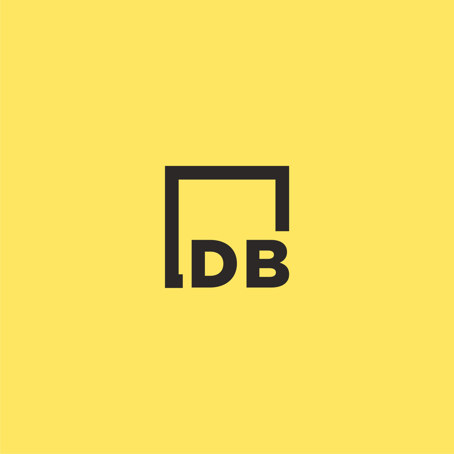 Db Initial Monogram Logo With Square Style Design 14956872 Vector Art