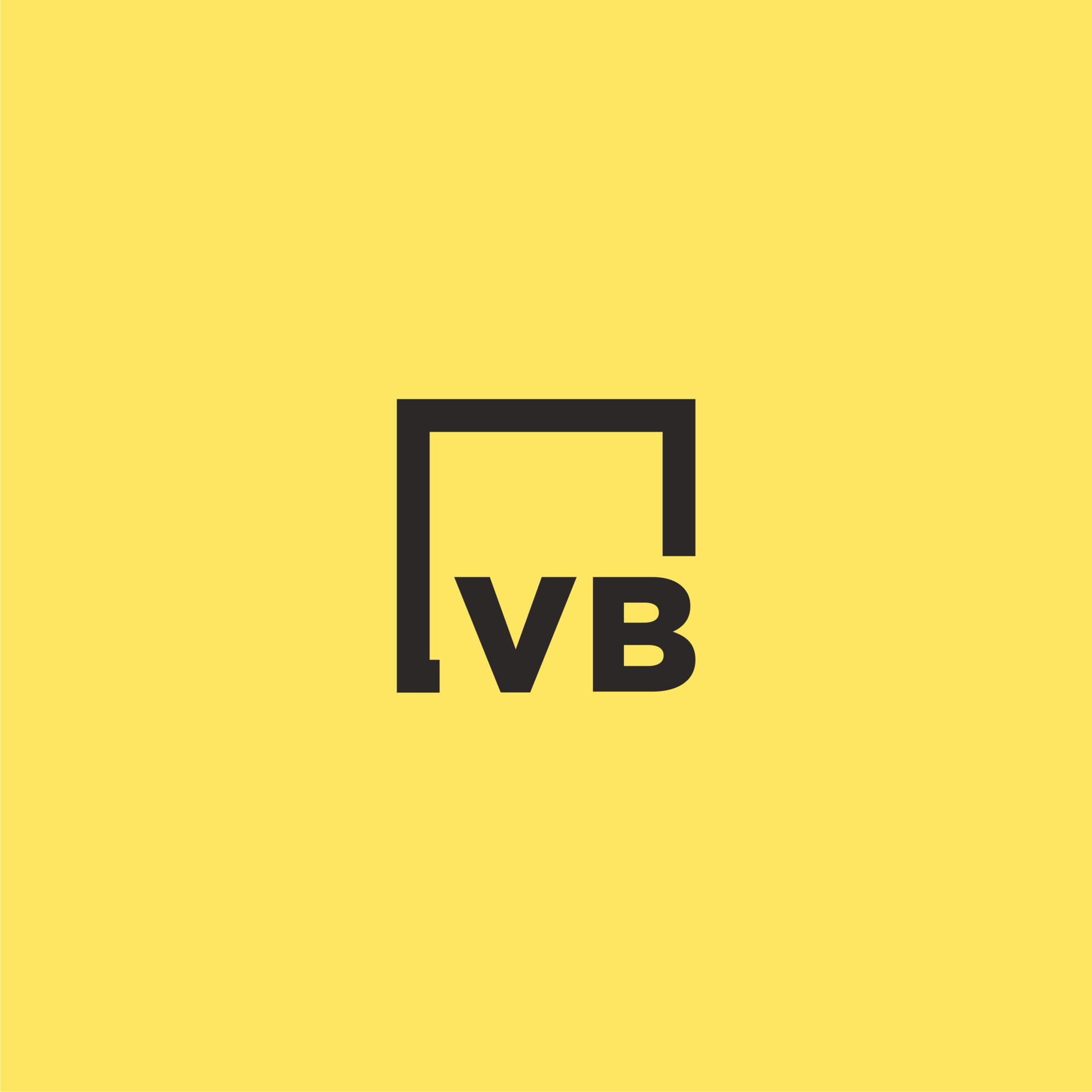 VB initial monogram logo with square style design 14957006 Vector Art ...