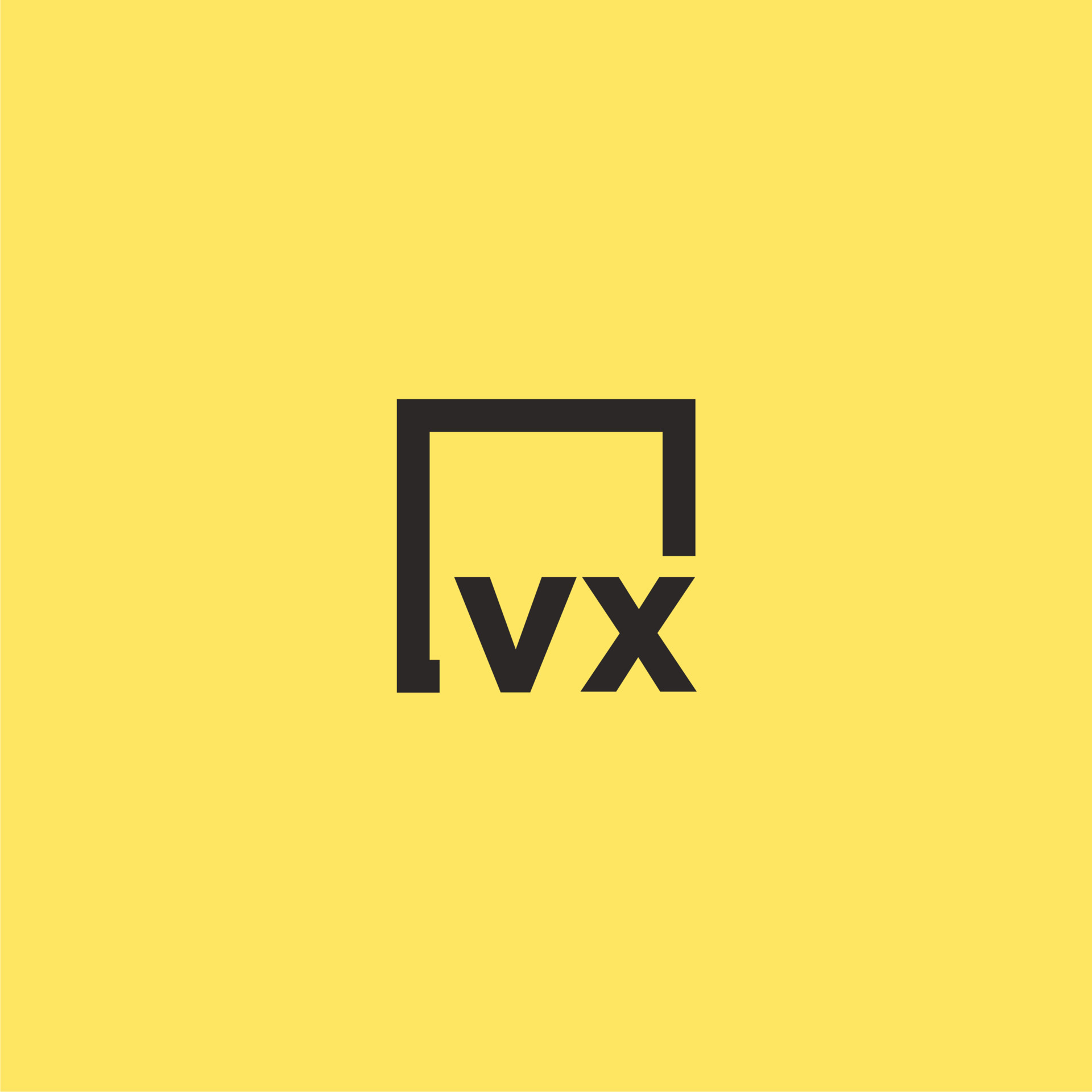 VX initial monogram logo with square style design 14957112 Vector Art ...