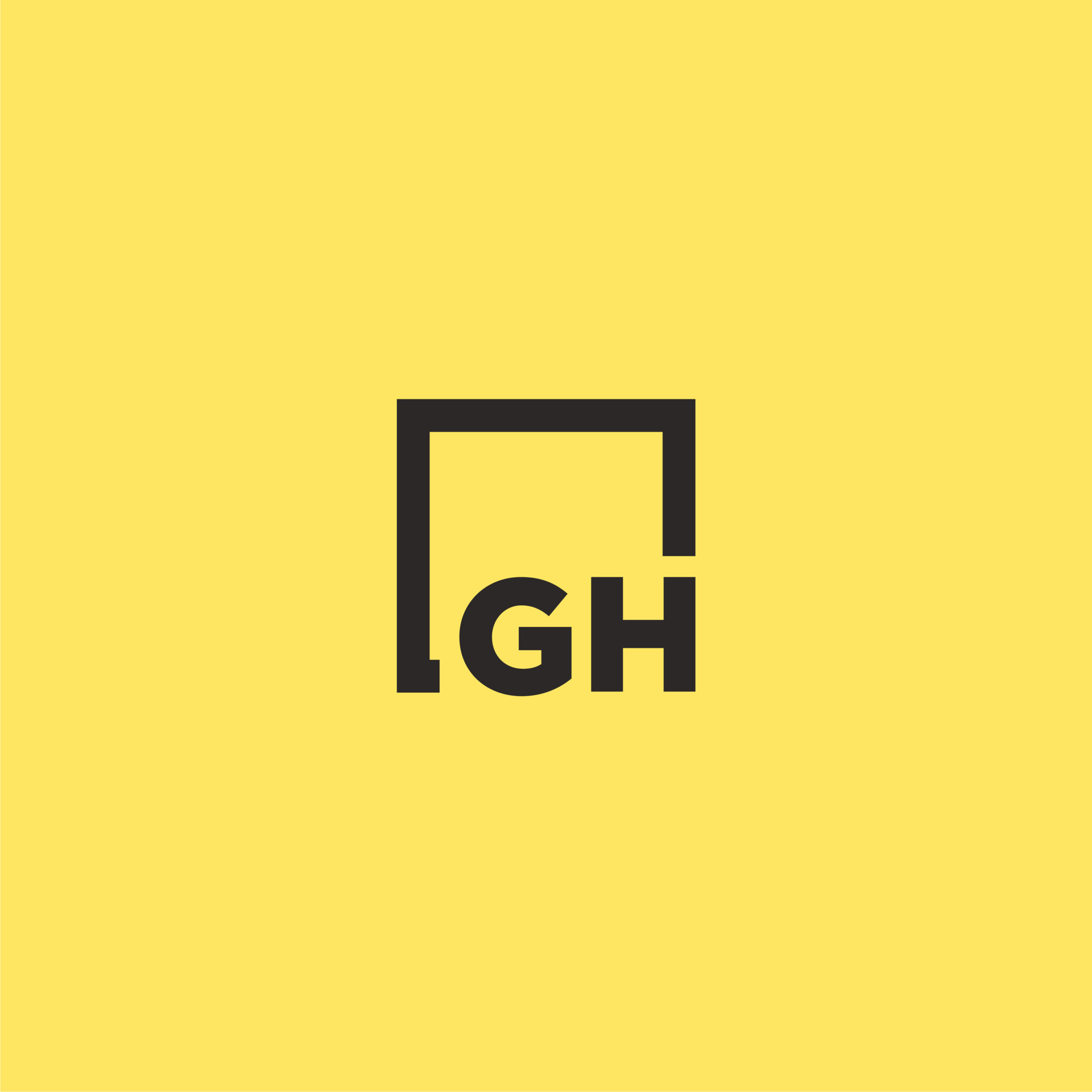 GH initial monogram logo with square style design 14957232 Vector Art ...