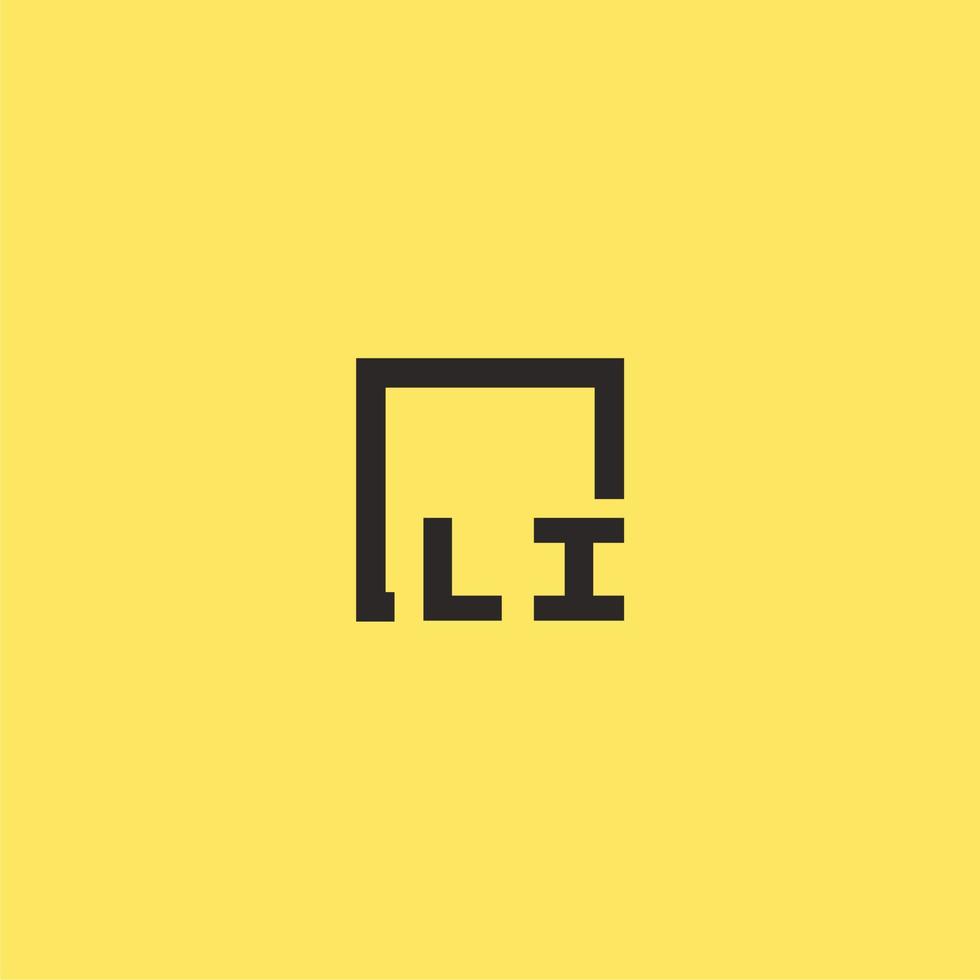 LI initial monogram logo with square style design 14957318 Vector Art ... LI initial monogram logo with square style design 14957318 Vector Art ...