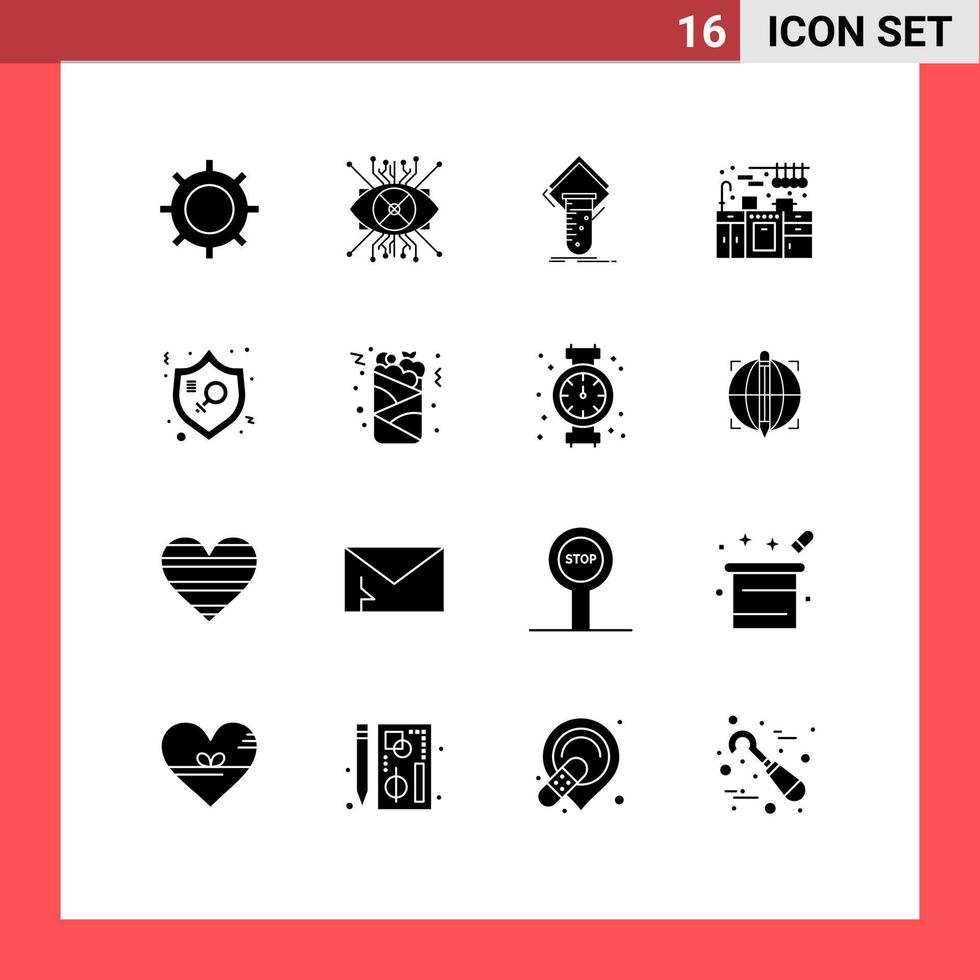 16 Universal Solid Glyphs Set For Web And Mobile Applications Feminism Kitchen Lens Cabinet Test
