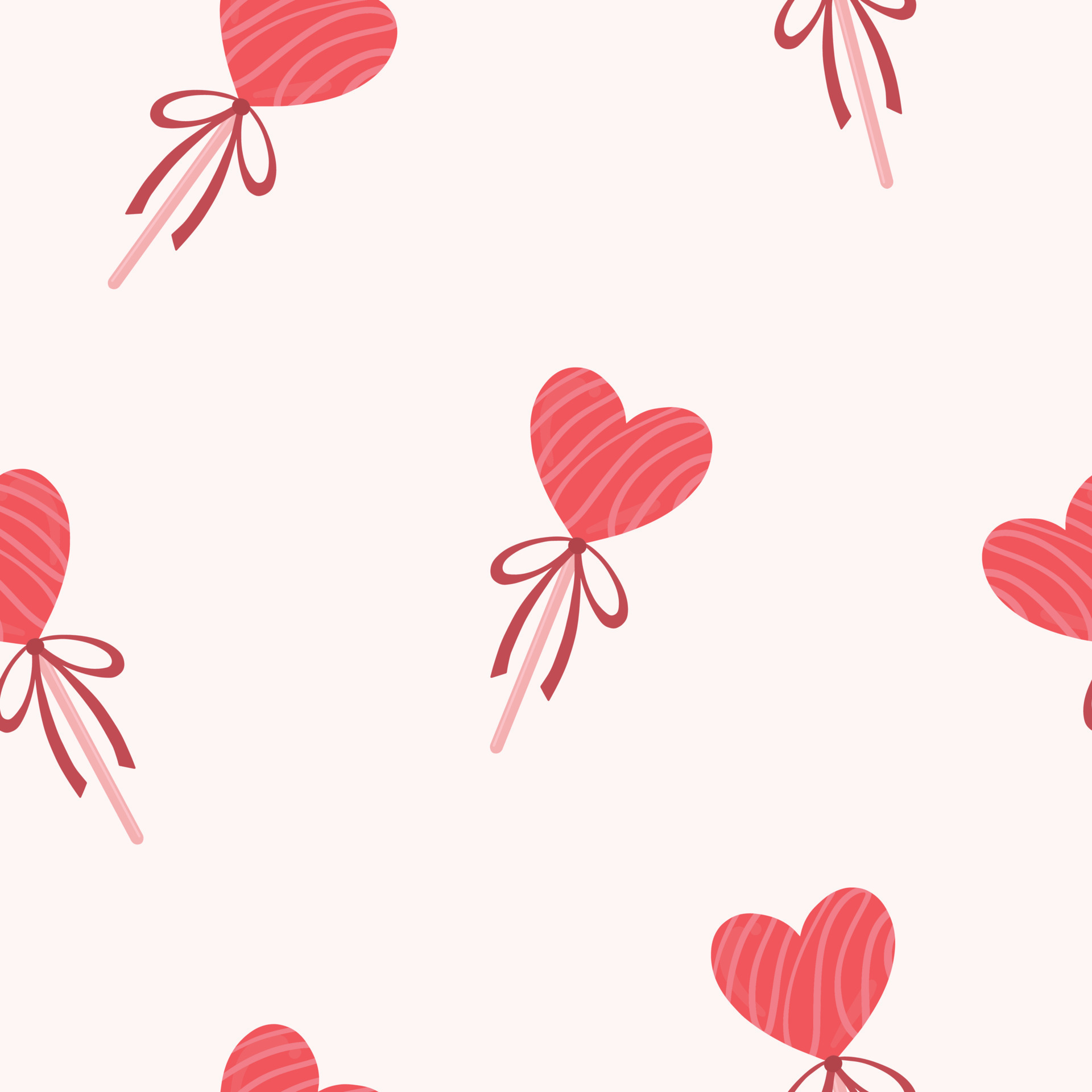 A pattern of candy hearts on a stick. Candy heart pattern. Pattern for ...