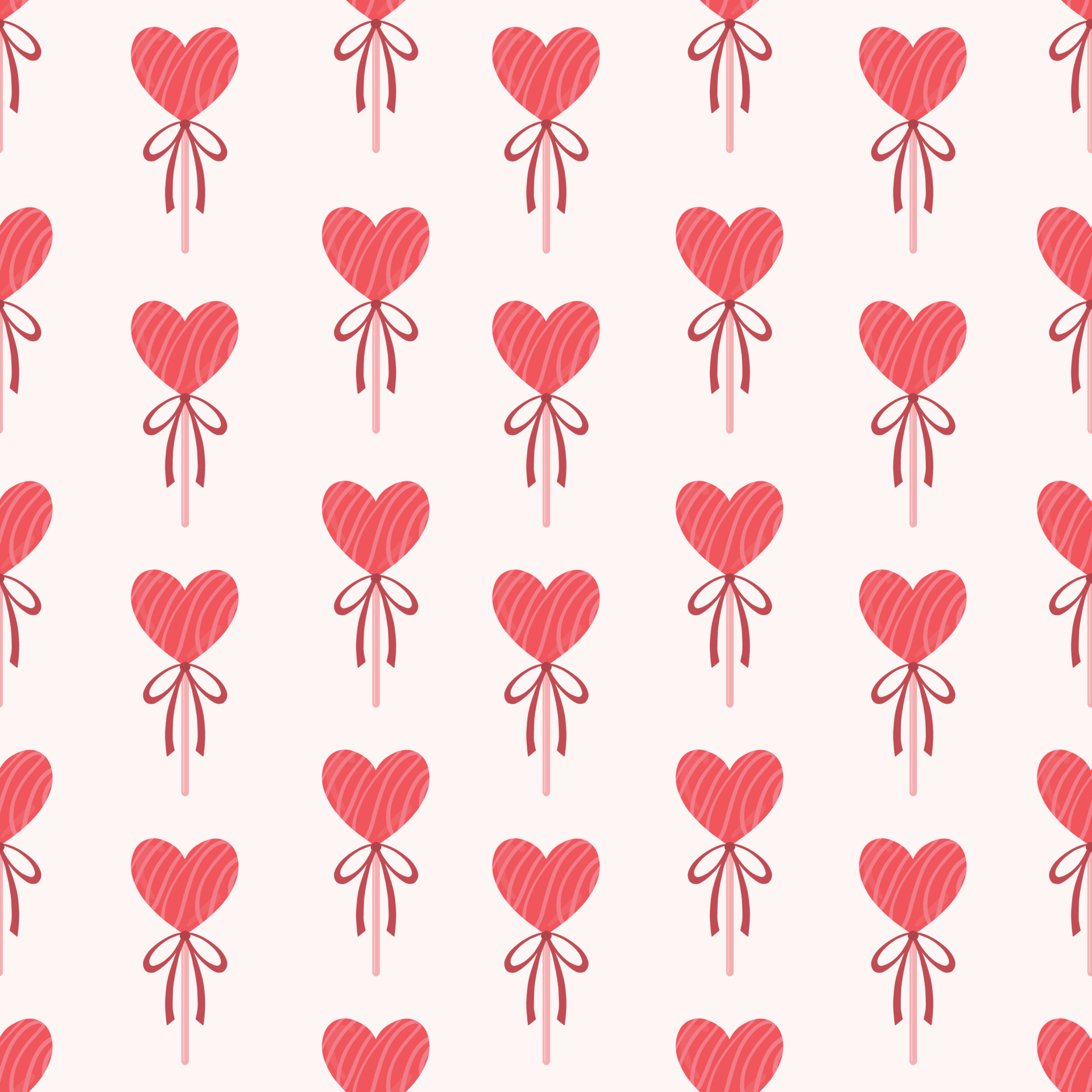 A pattern of candy hearts on a stick. Candy heart pattern. Pattern for ...