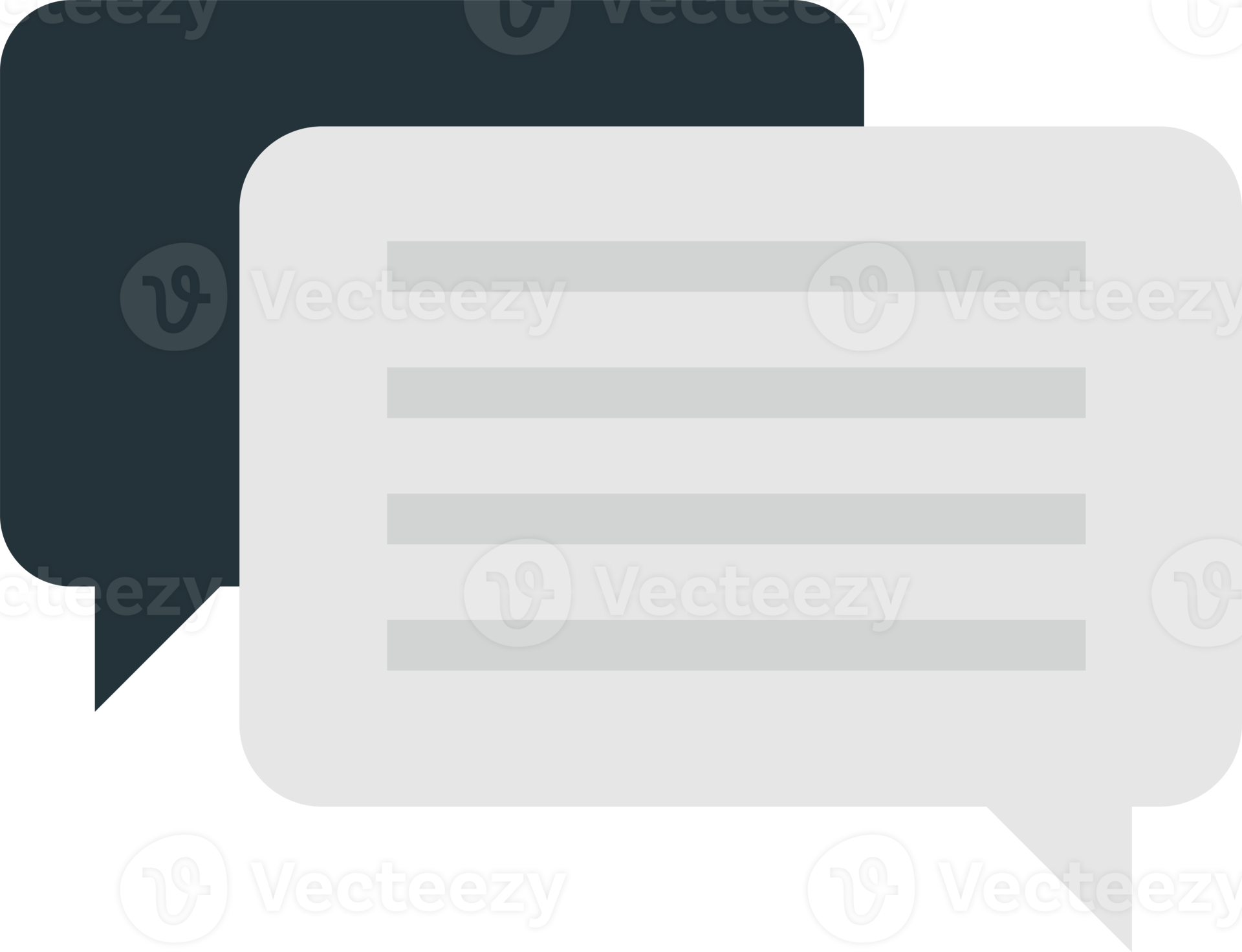 Message Boxes And Chats Illustration In Minimal Style 14966684 Png
