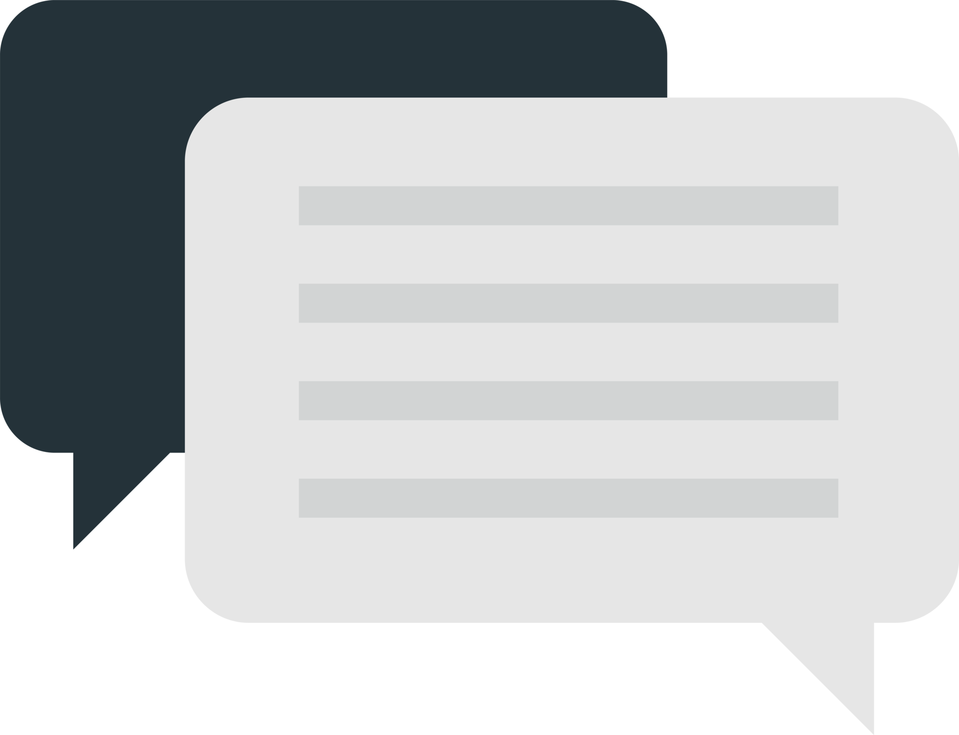 Message Boxes And Chats Illustration In Minimal Style 14966684 Png