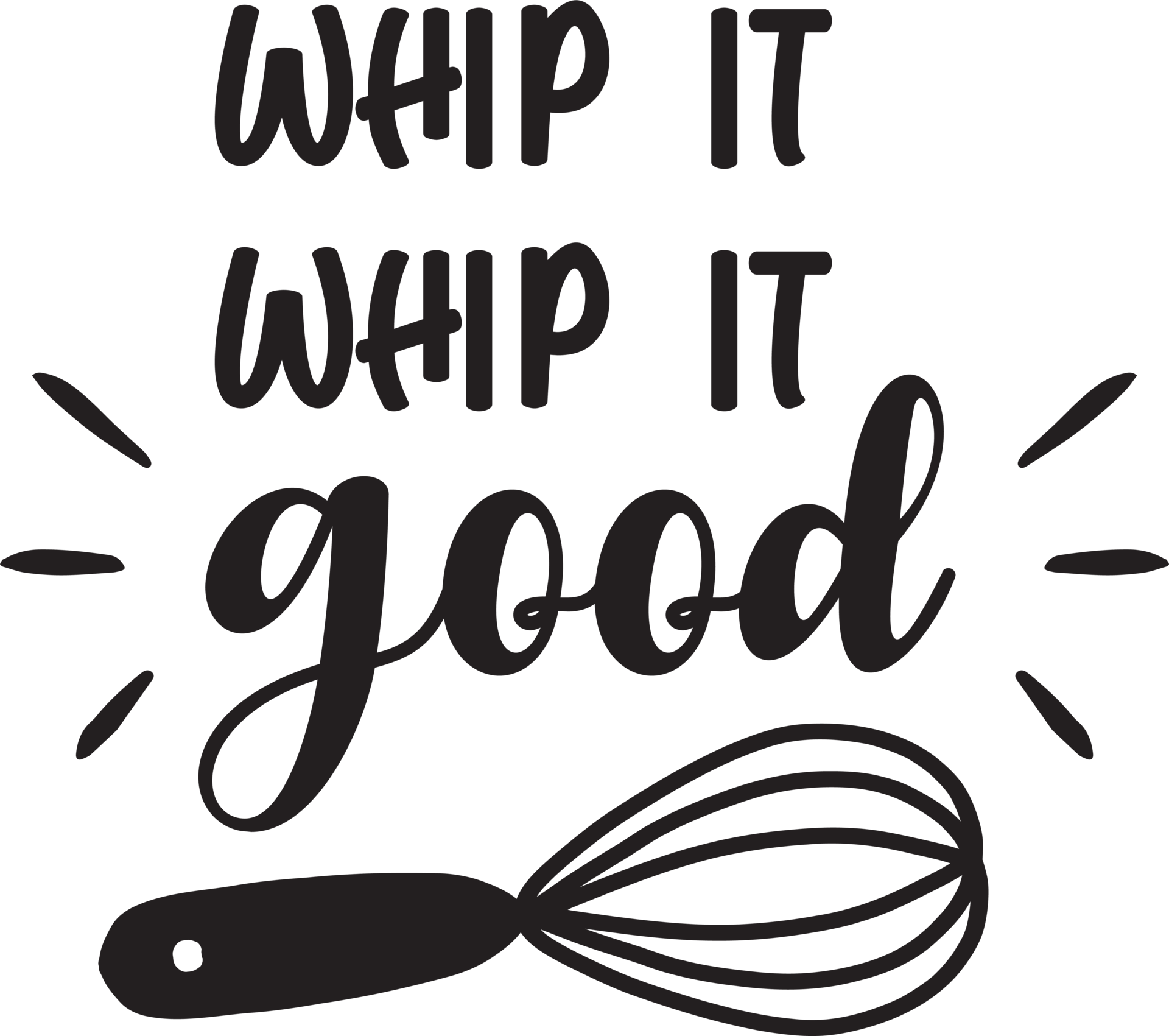 Whip It Whip It Good Lettering And Quote Illustration 14966830 Png