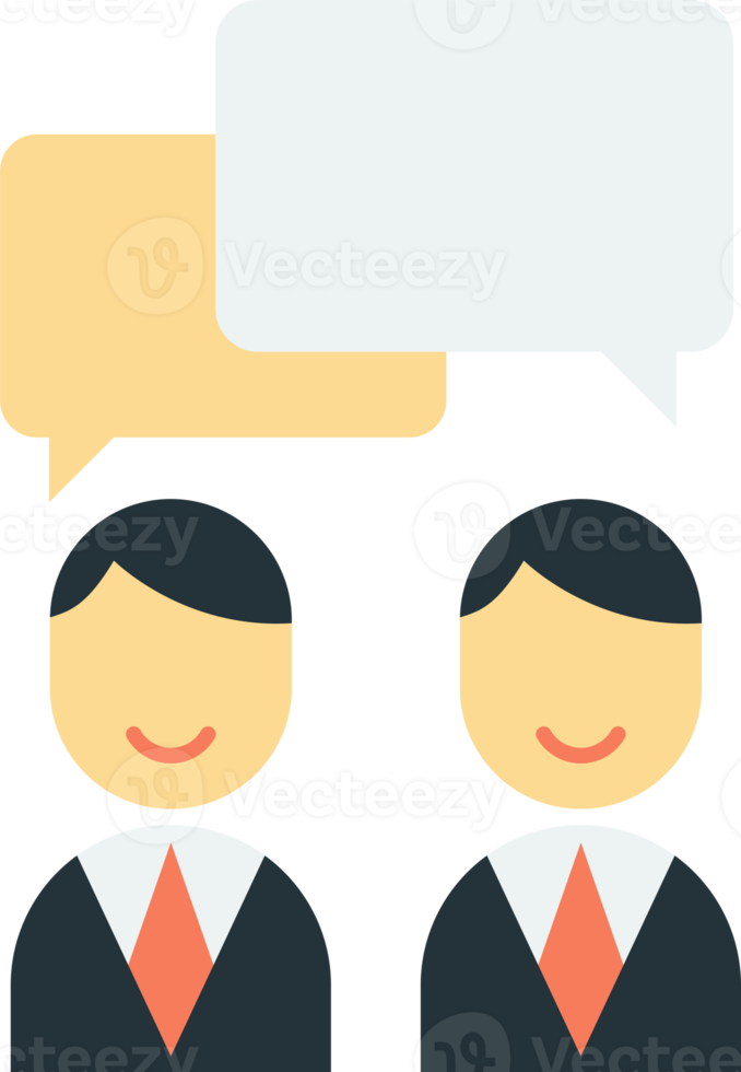 businessman with text box illustration in minimal style 14966886 PNG