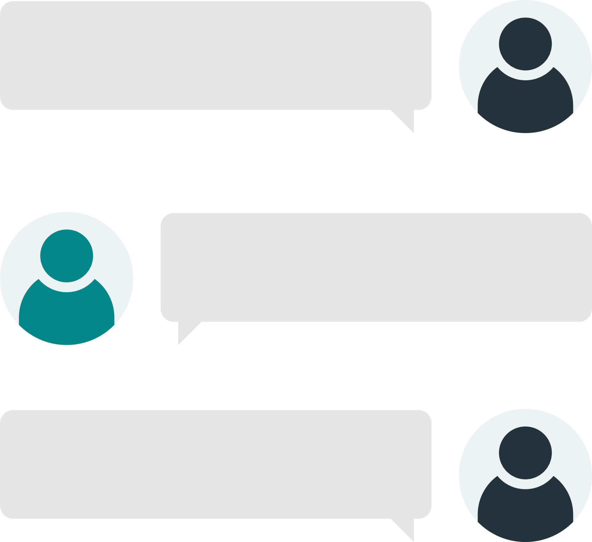 Message Boxes And Chats Illustration In Minimal Style 14967271 Png