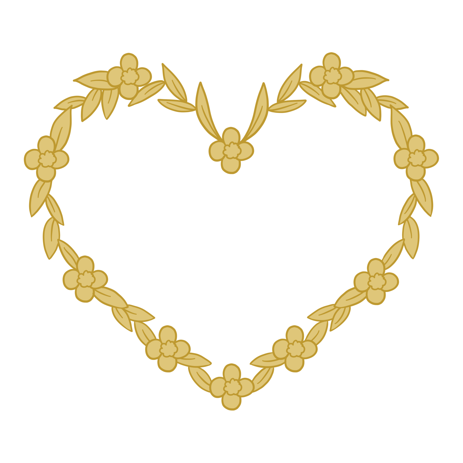 Gold Heart Floral Frame 14967463 PNG Gold Heart Floral Frame 14967463 PNG