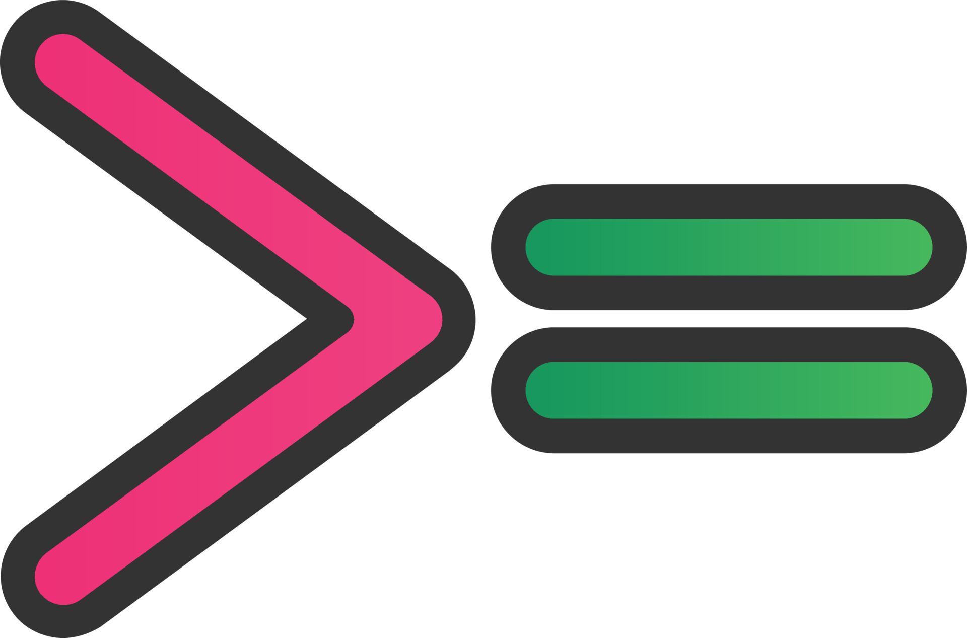 Greater Than Equal Vector Icon Design 14968766 Vector Art At Vecteezy