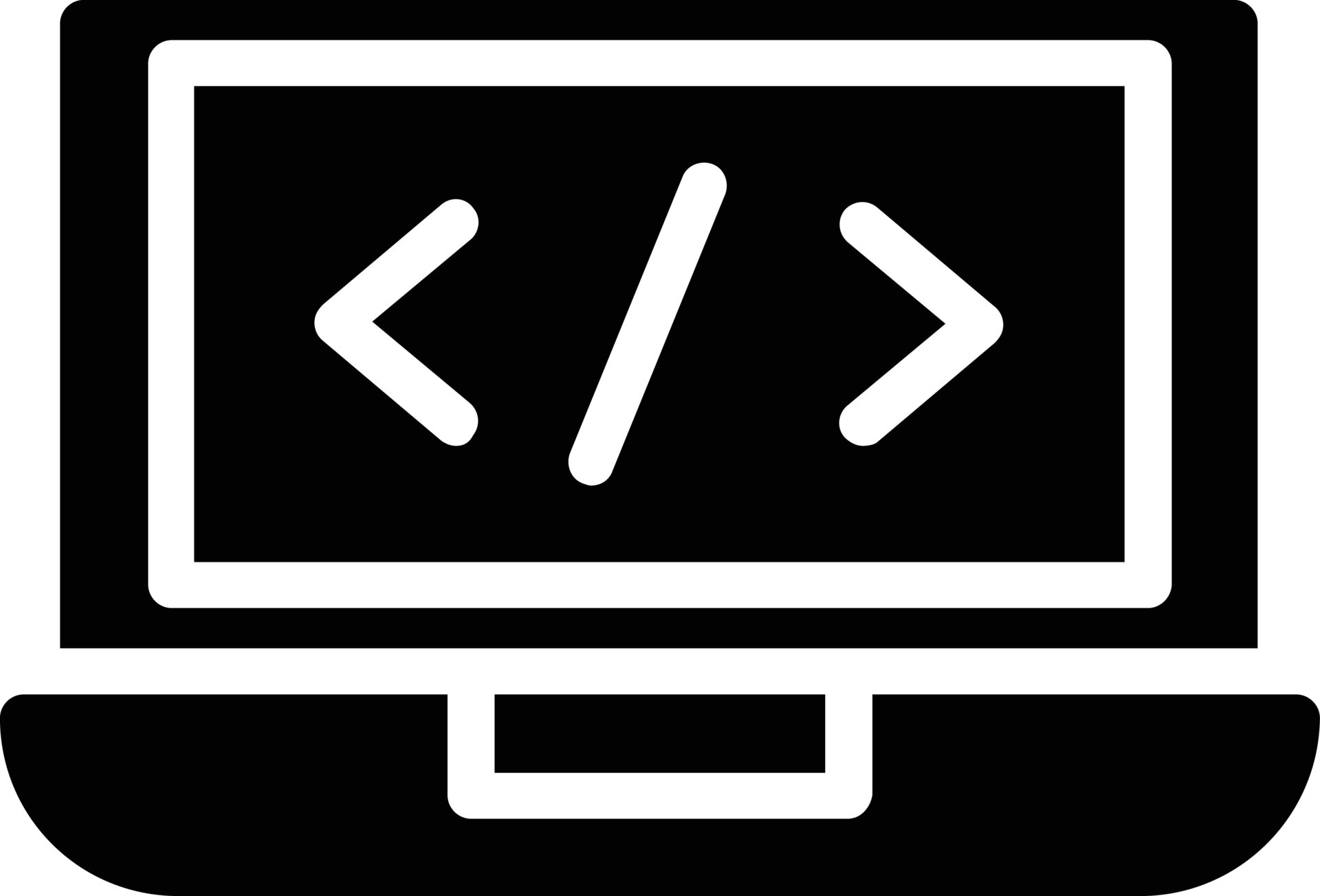 Laptop Code Vector Icon Design 14970235 Vector Art at Vecteezy