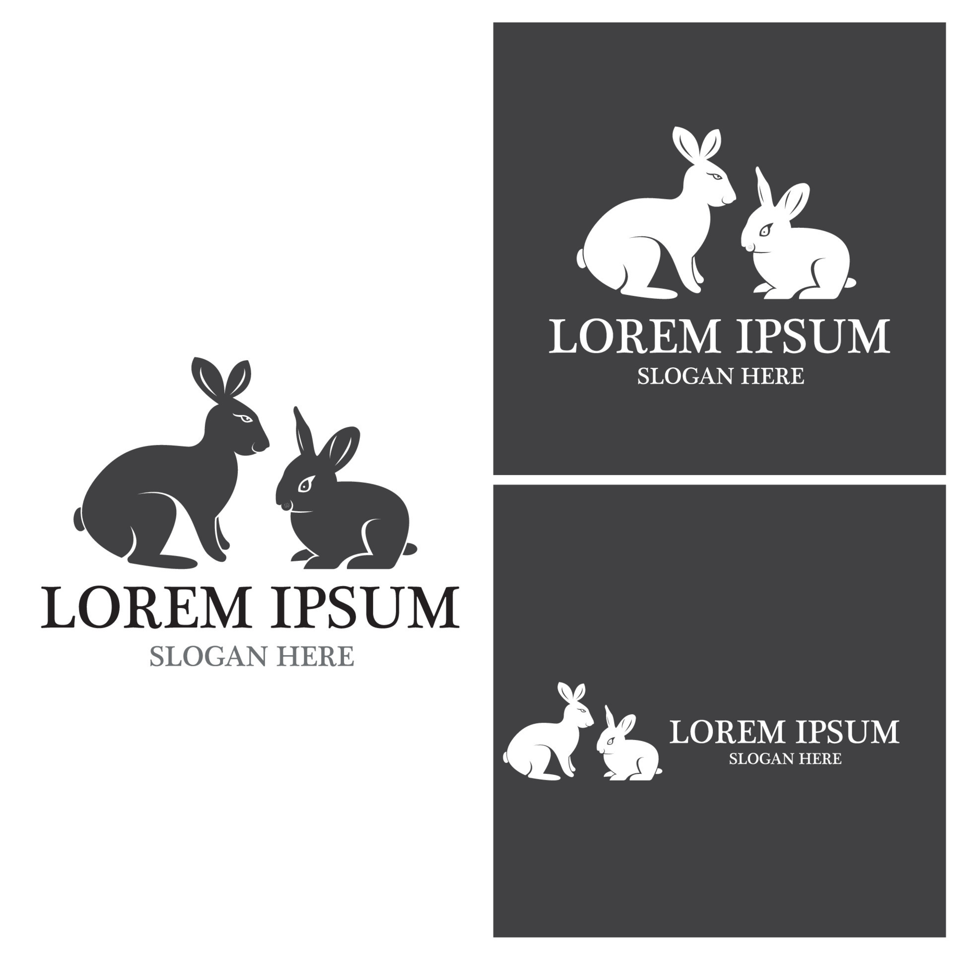 Rabbit vector icon illustration design 14971653 Vector Art at Vecteezy