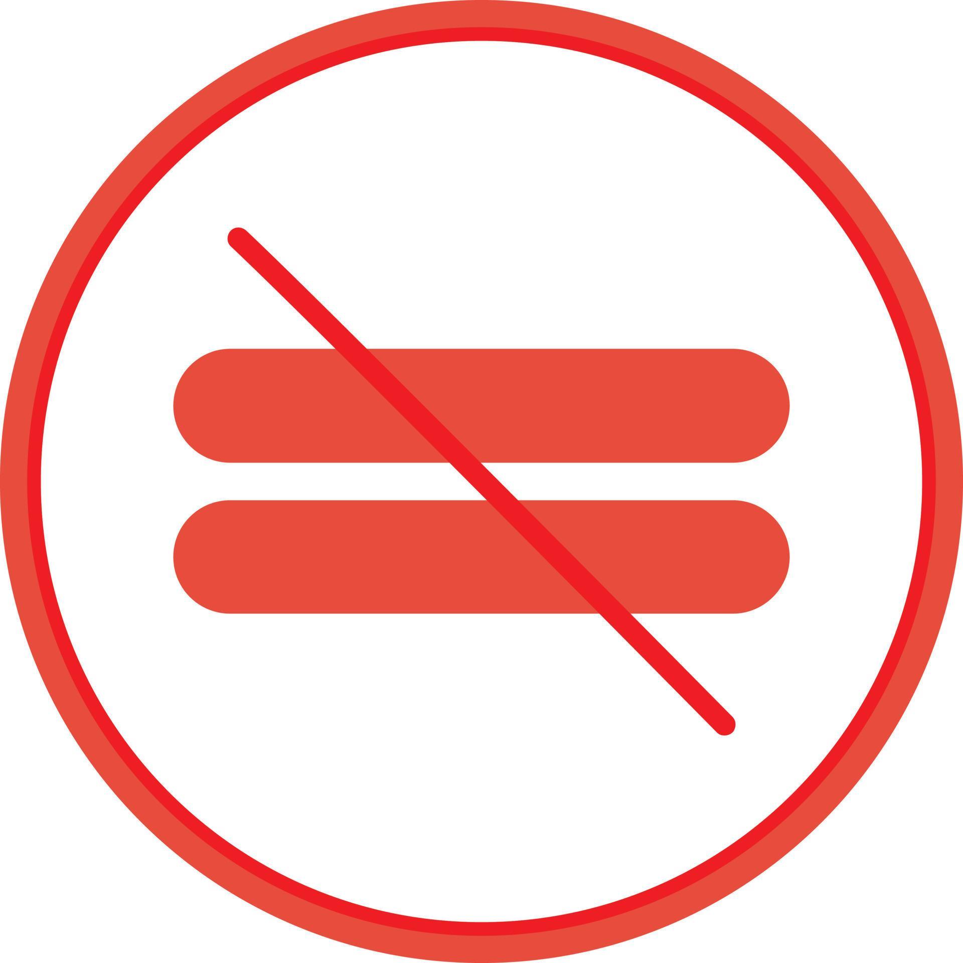 Not Equal Vector Icon Design 14978960 Vector Art at Vecteezy