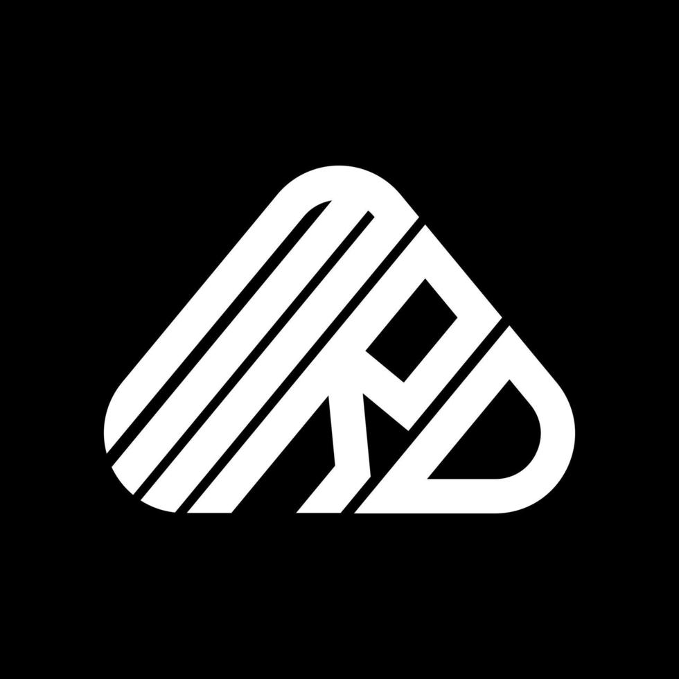 Diseño Creativo Del Logotipo De La Letra Mrd Con Gráfico Vectorial Logotipo Simple Y Moderno De