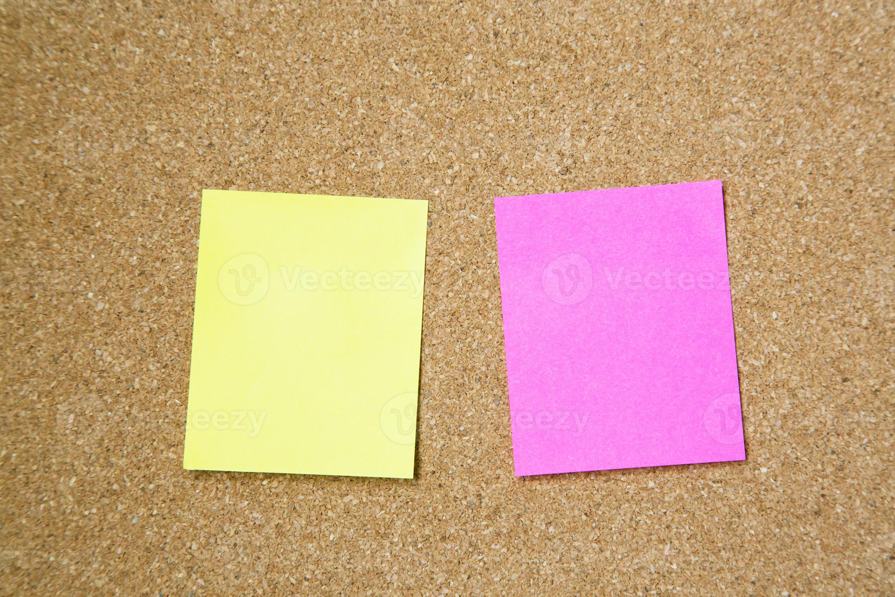 colección de coloridos post-it dos hojas. recordatorio de bloc de notas ...