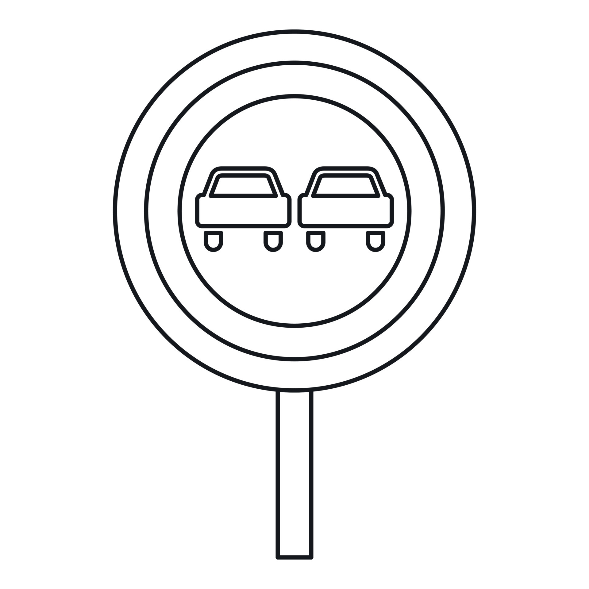 No overtaking road sign icon, outline style 14986377 Vector Art at Vecteezy No overtaking road sign icon, outline style 14986377 Vector Art at Vecteezy