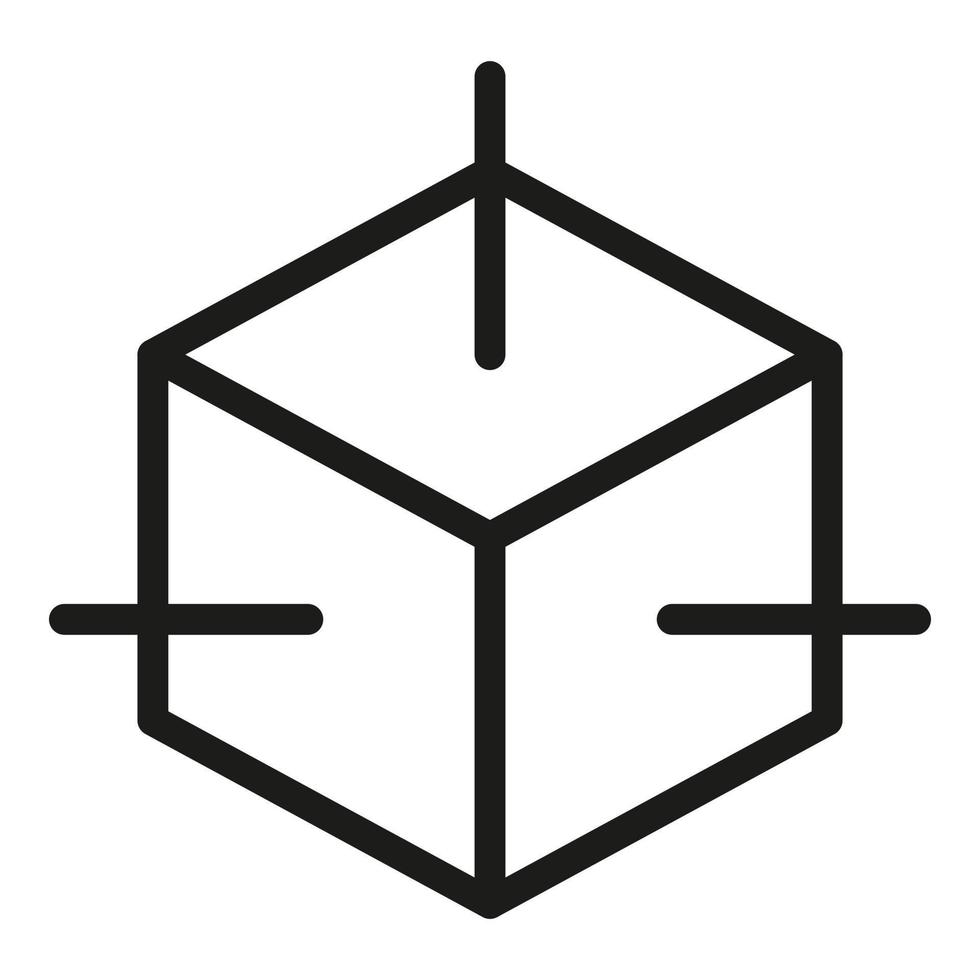 3d view edit icon outline vector. Data tool 14989118 Vector Art at Vecteezy